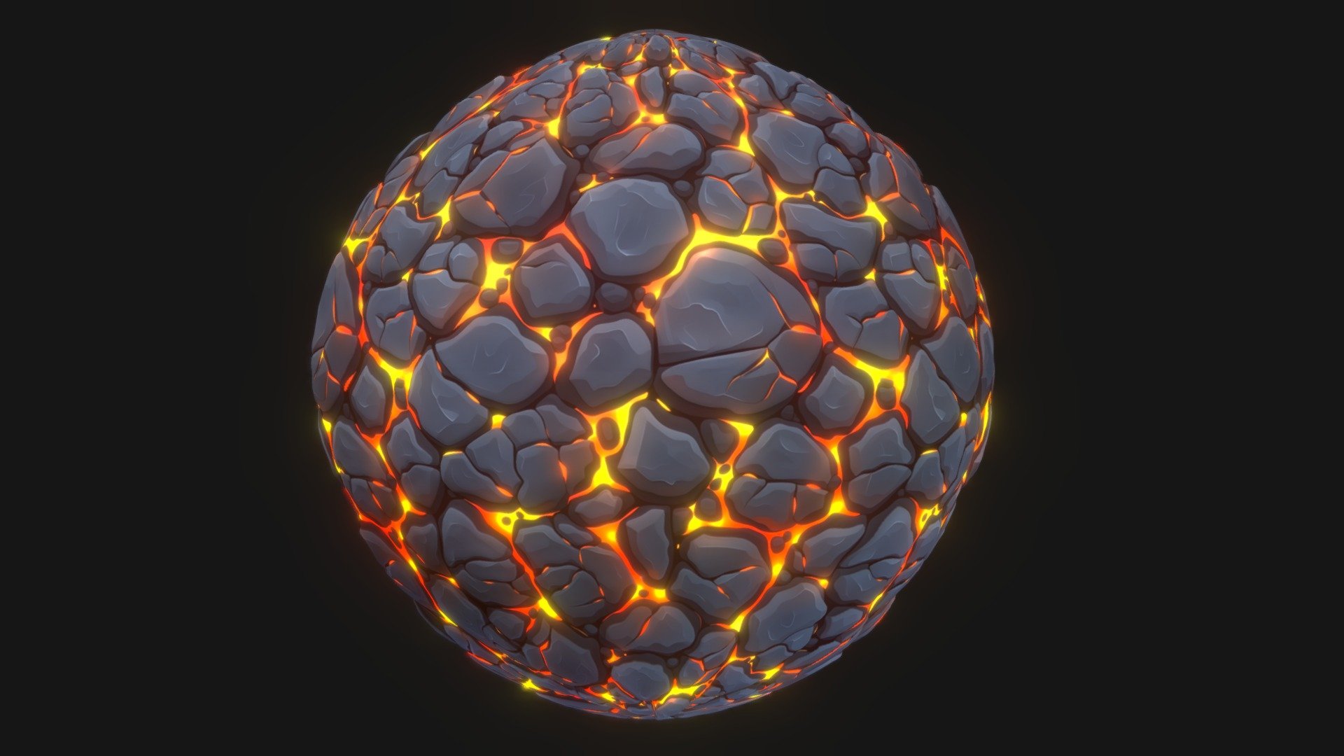Stylized Lava Rock Seamless Texture - Buy Royalty Free 3D model by ...