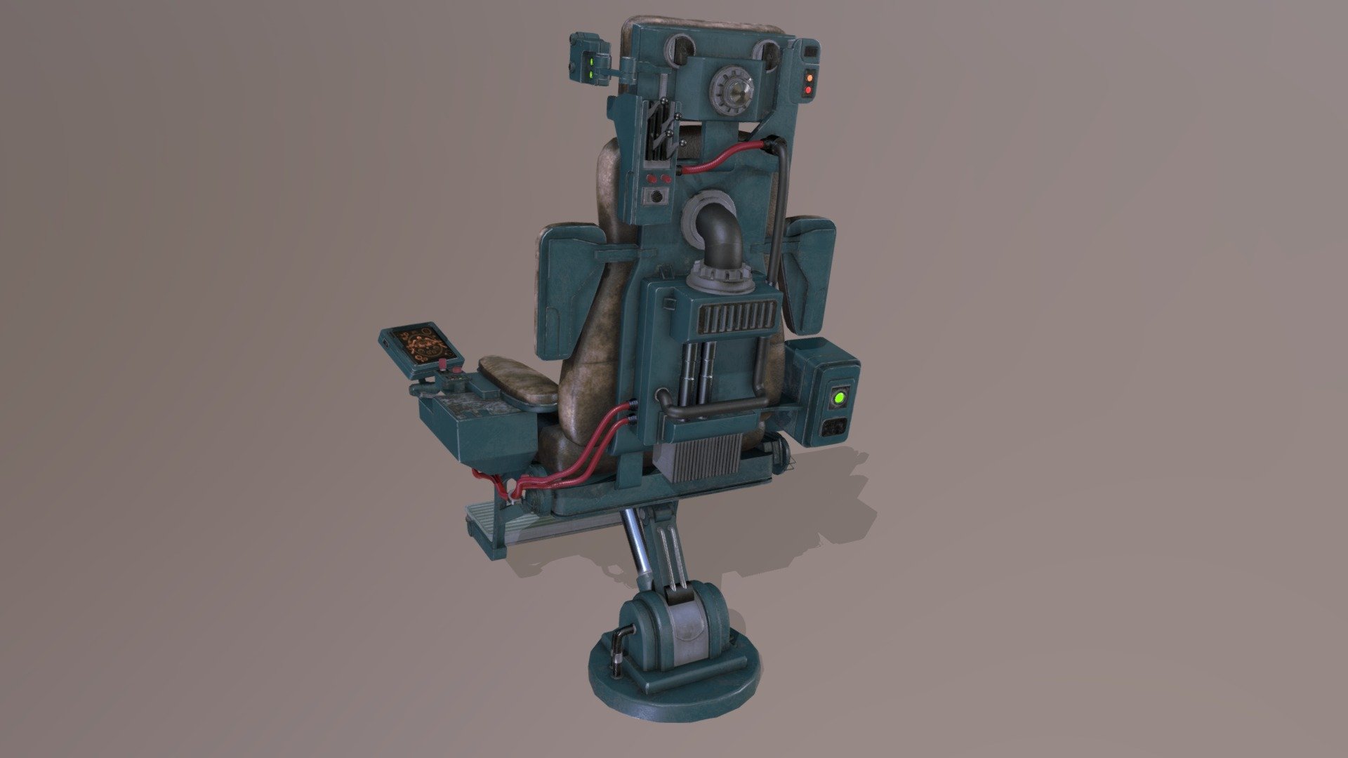 Old sci fi chair - 3D model by neet.koladiya [5cb0325] - Sketchfab