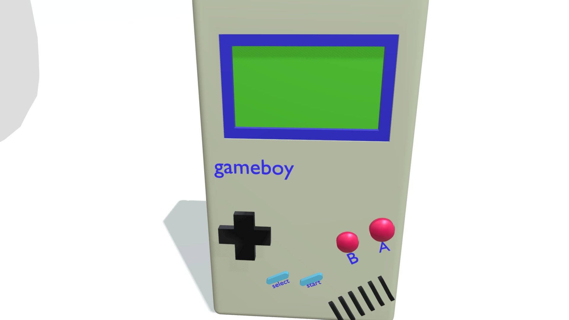Gameboy - Download Free 3D model by basilmagdy [5cb0a01] - Sketchfab
