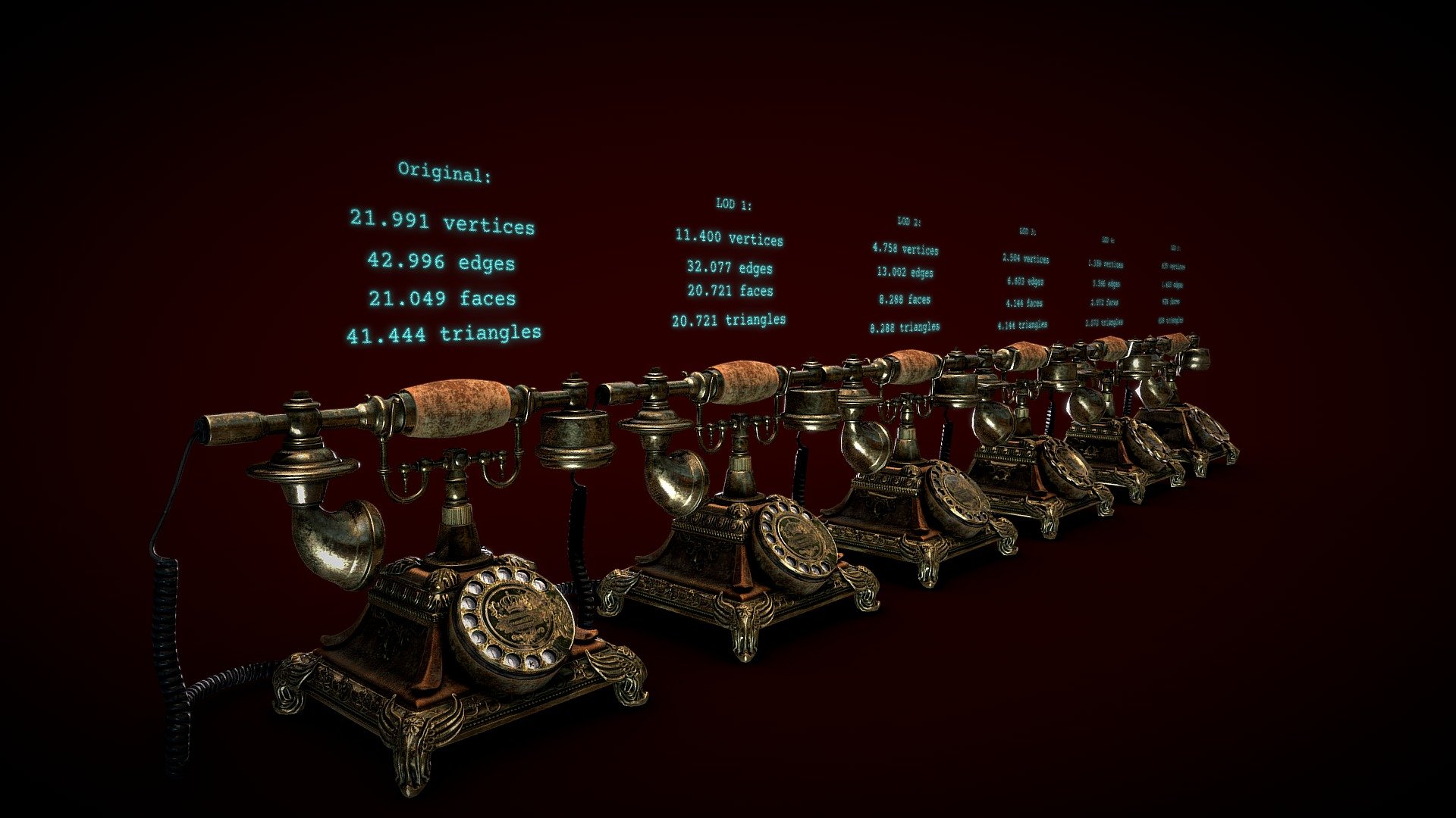 1921 VICTORIAN TELEPHONE LODS - 3D model by hastarot (@estrolapak ...