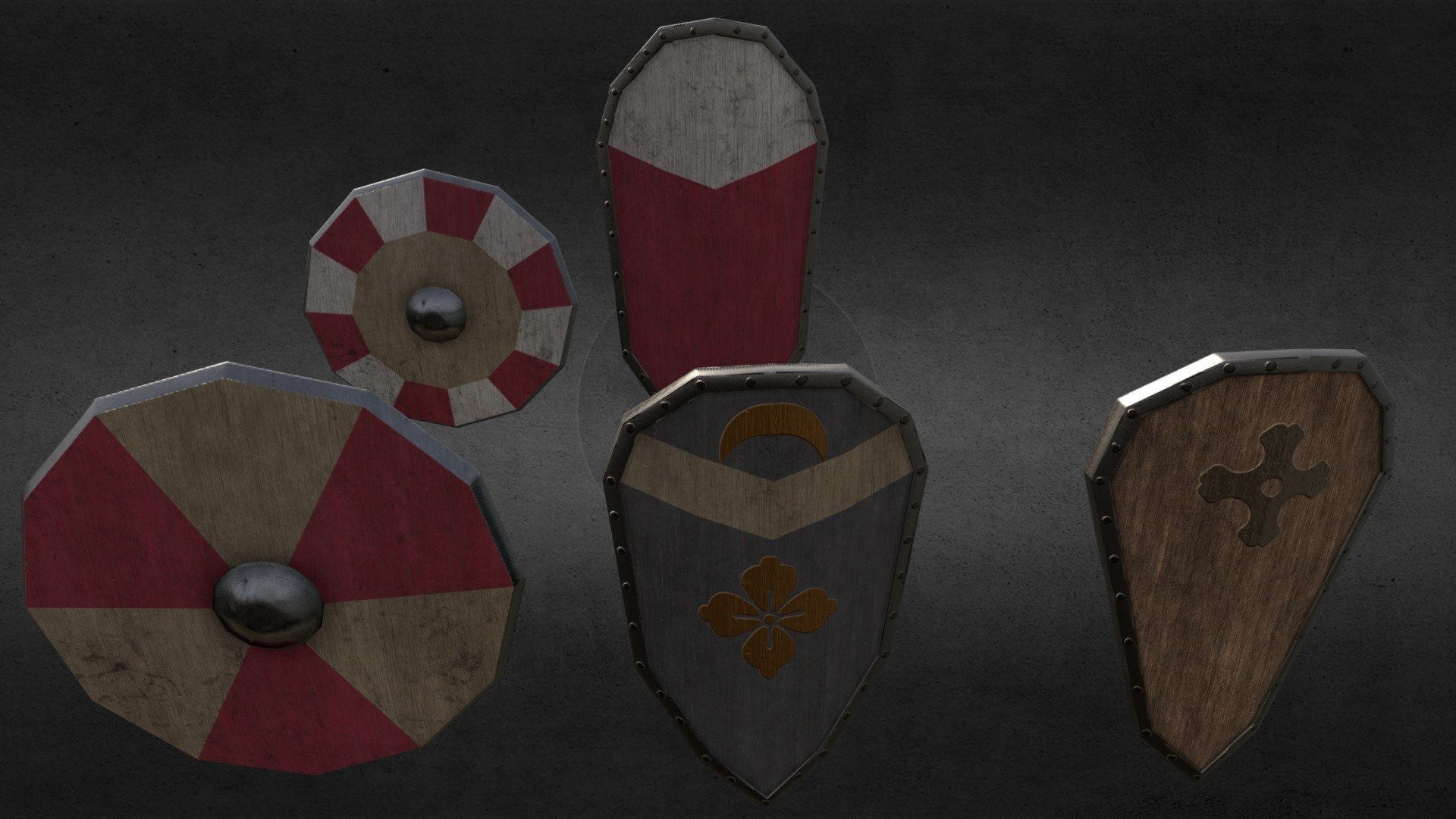 Shields - Download Free 3D model by s4306270 [5cb2500] - Sketchfab