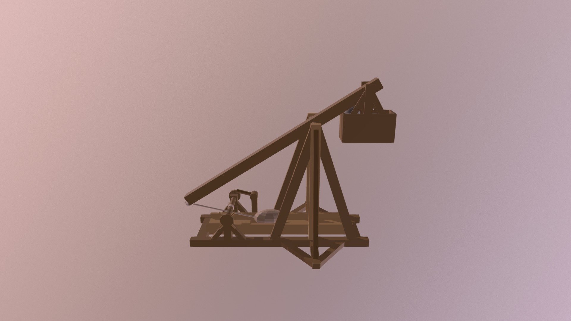 Trebuchet - 3D model by ValkyrMain [5cb4c9a] - Sketchfab