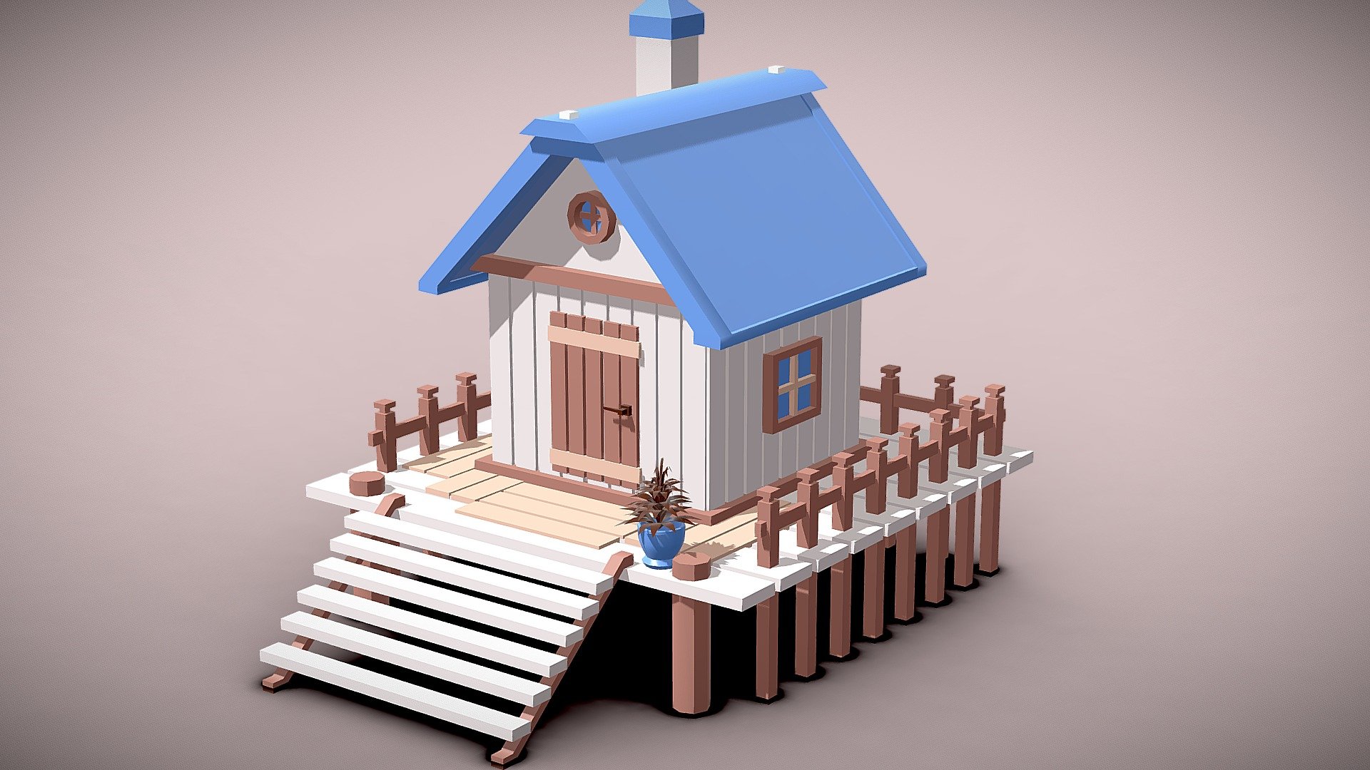 LOW POLY WOODEN CABINE - Download Free 3D model by POLYSCAN ...