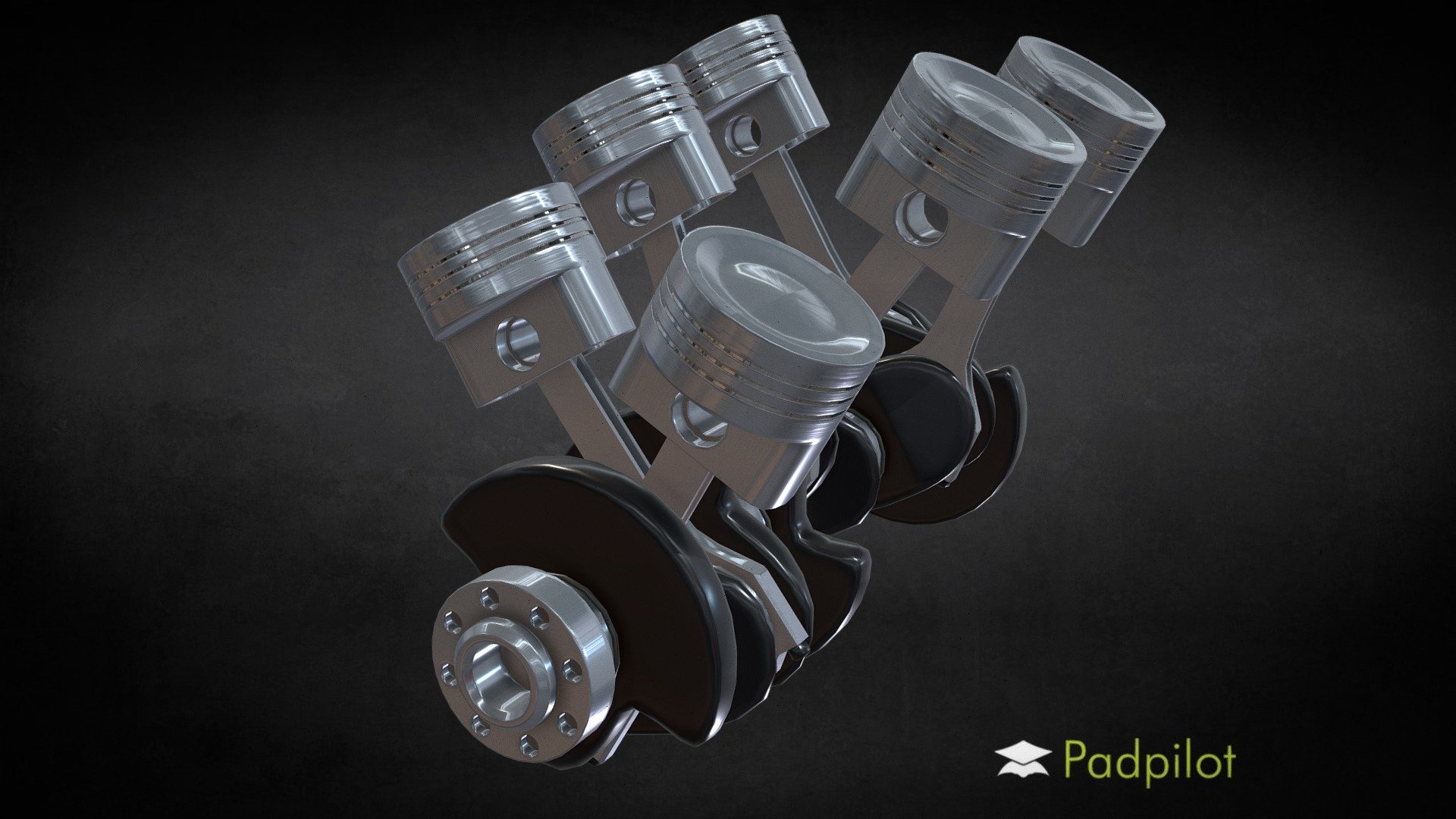 V6 Engine Animation - 3D model by Padpilot [5cb9fbc] - Sketchfab