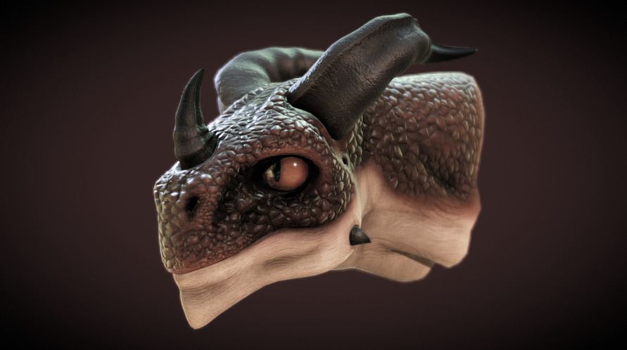 Dragon Head - 3D model by Kyan0s [5cbf0f3] - Sketchfab