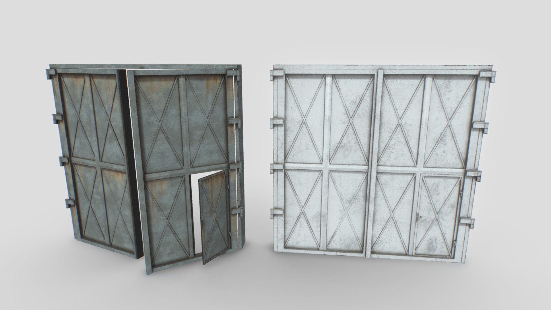 Industrial metal gate 1 - Buy Royalty Free 3D model by 32cm [5cbfc41 ...