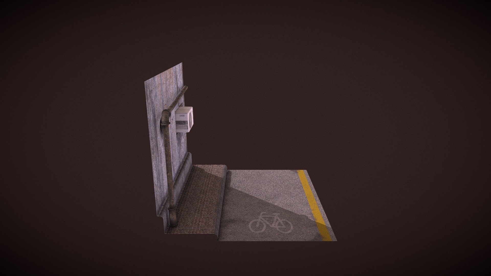 Alley Assignment - 3D model by denyasolyara [5cc18f3] - Sketchfab