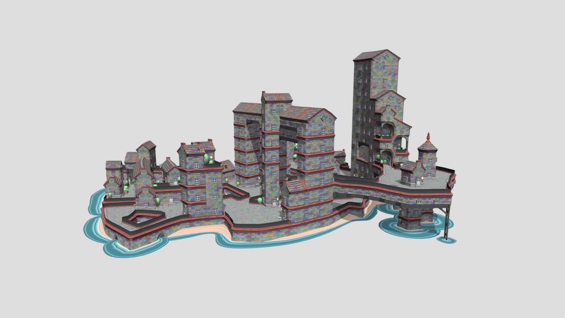 Townscaper Town - 3D model by gspeed0689 [5cc2f07] - Sketchfab