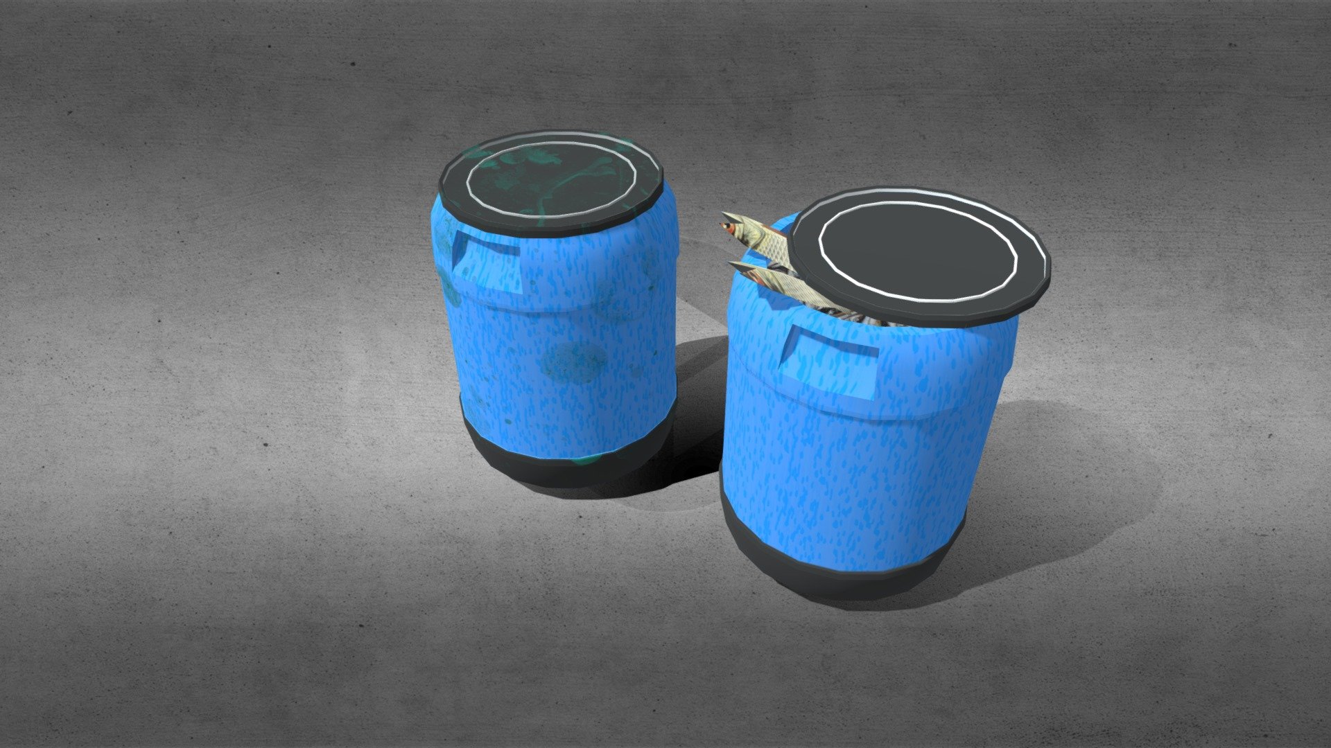Closed & Open Fish Barrels - Download Free 3D model by Rambles (@r ...