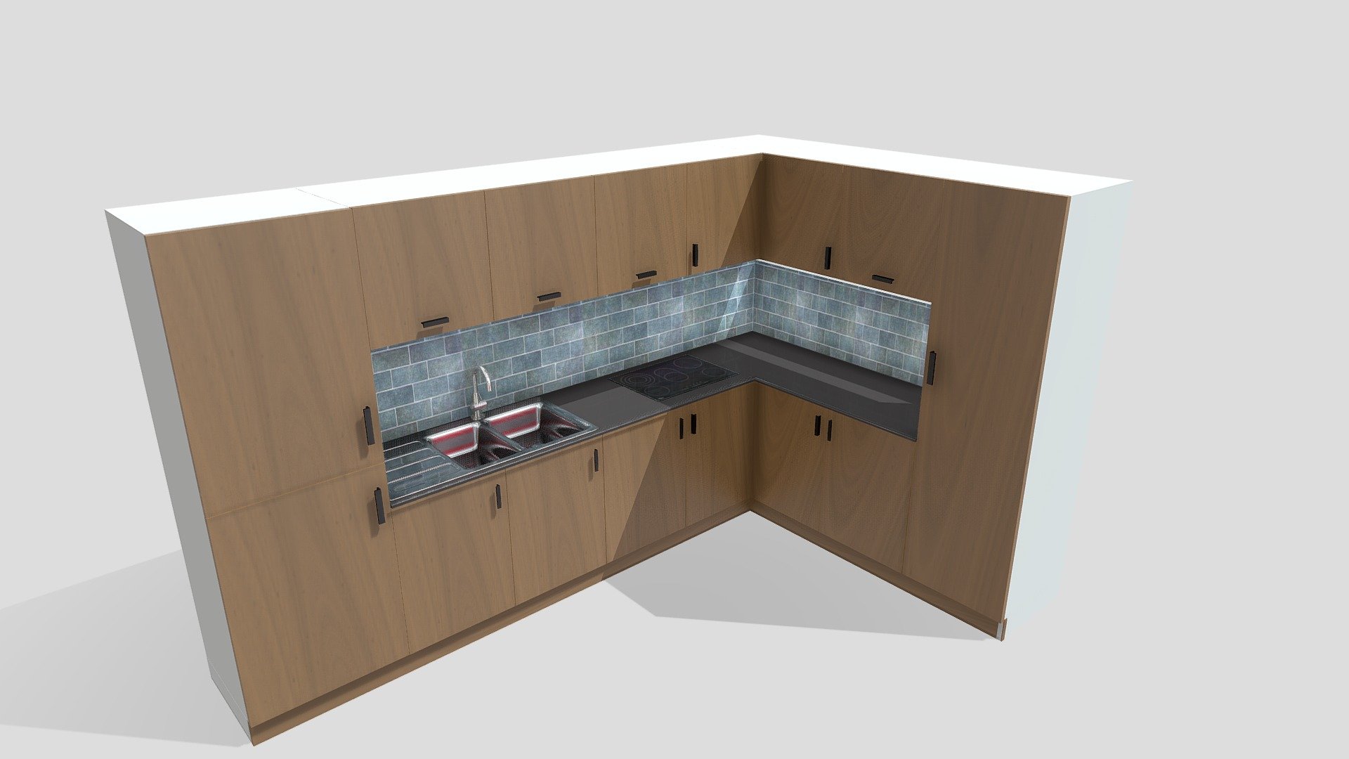 Modern kitchen - 3D model by Nizar Hasan (@nizarhasan) [5cc5af6 ...