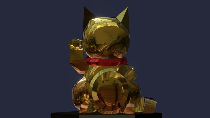 Maneki-neko 3D models - Sketchfab