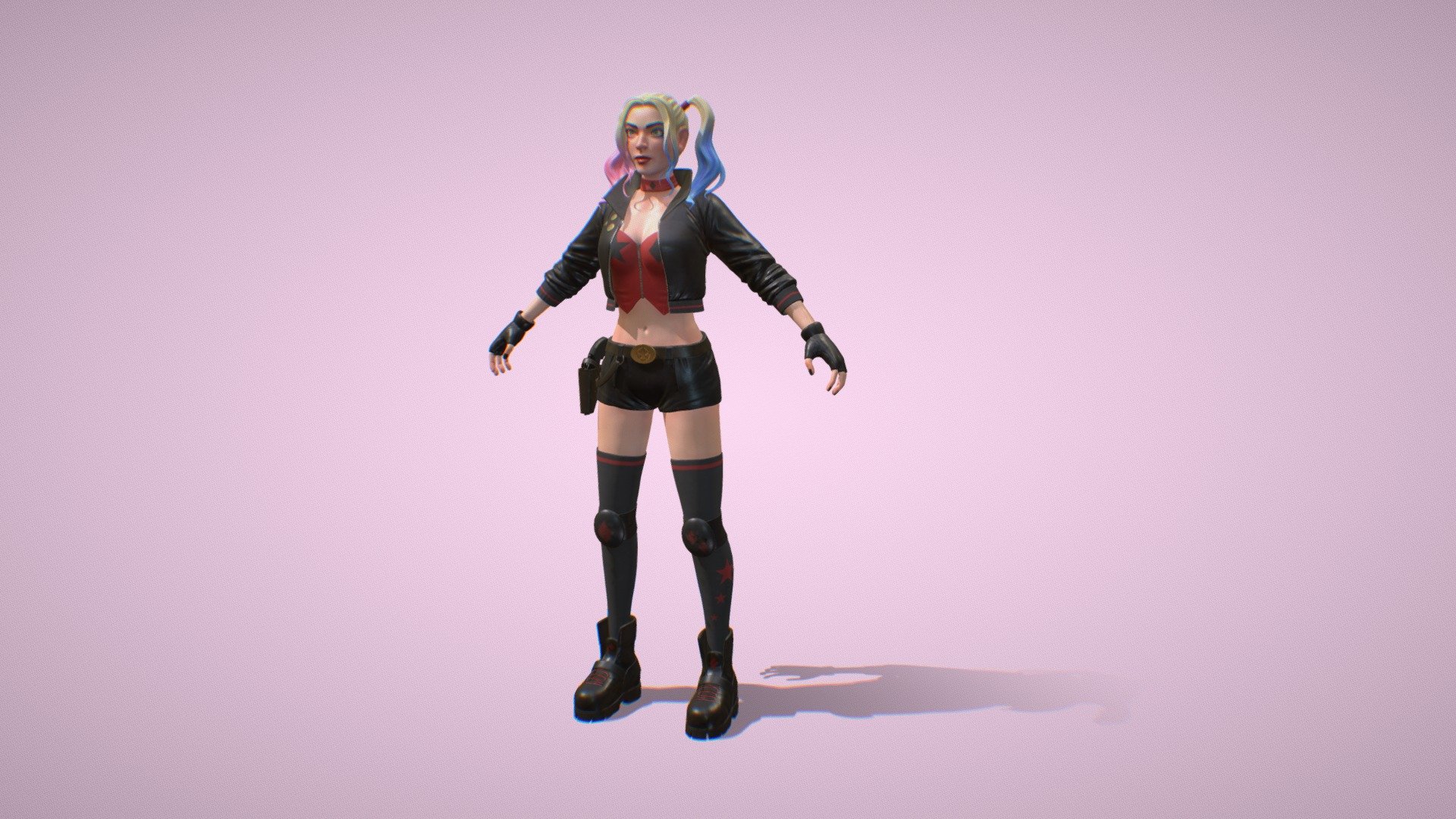 Harley Quinn 3d Model By Alice Thaohuynh [5cc955f] Sketchfab