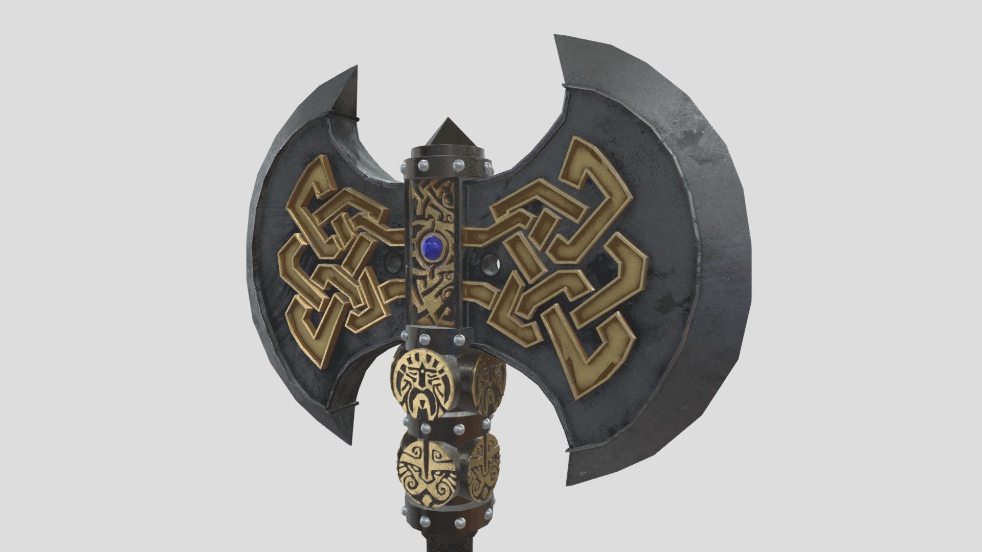 Dwarf Axe - 3D model by wkipling [5cc9f82] - Sketchfab