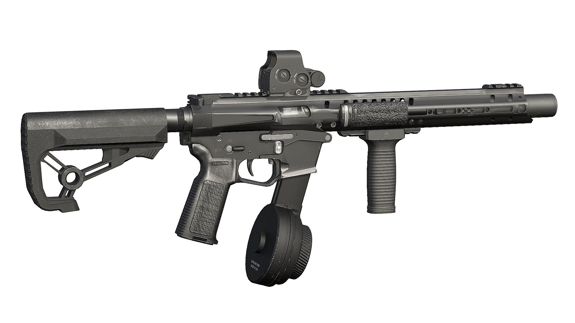 SBR 9mm Custom Rig - 3D model by momsboxtv [5cce448] - Sketchfab