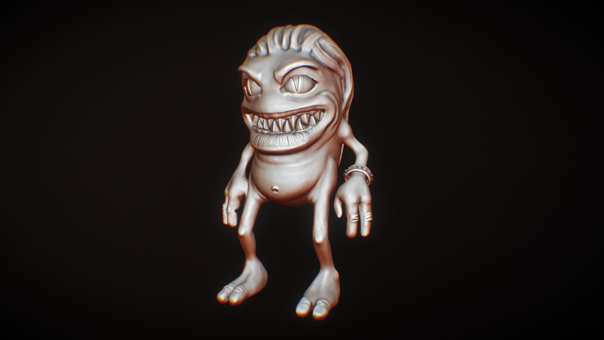 Day 06 - Stylized monster #sculptjanuary2018 - 3D model by Pixel Pusha ...