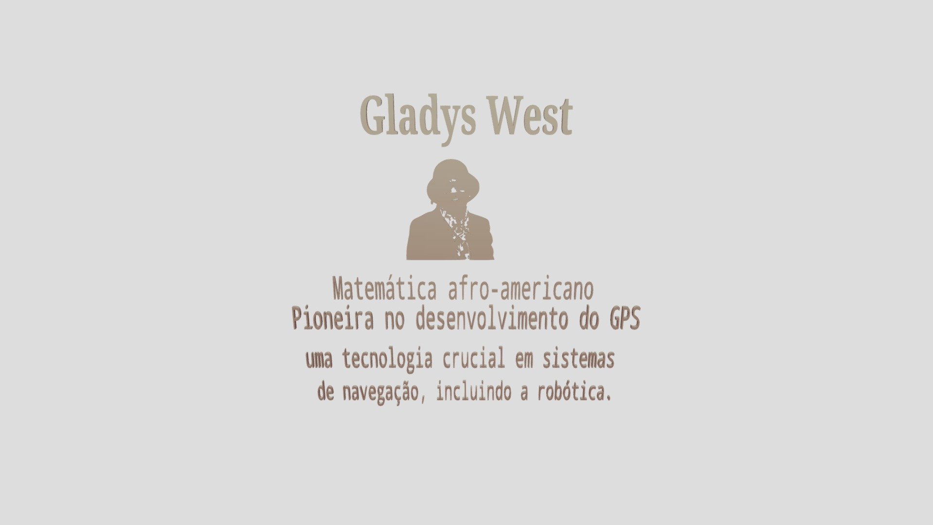 07 Gladys West - Download Free 3D model by Professor Alexandre ...