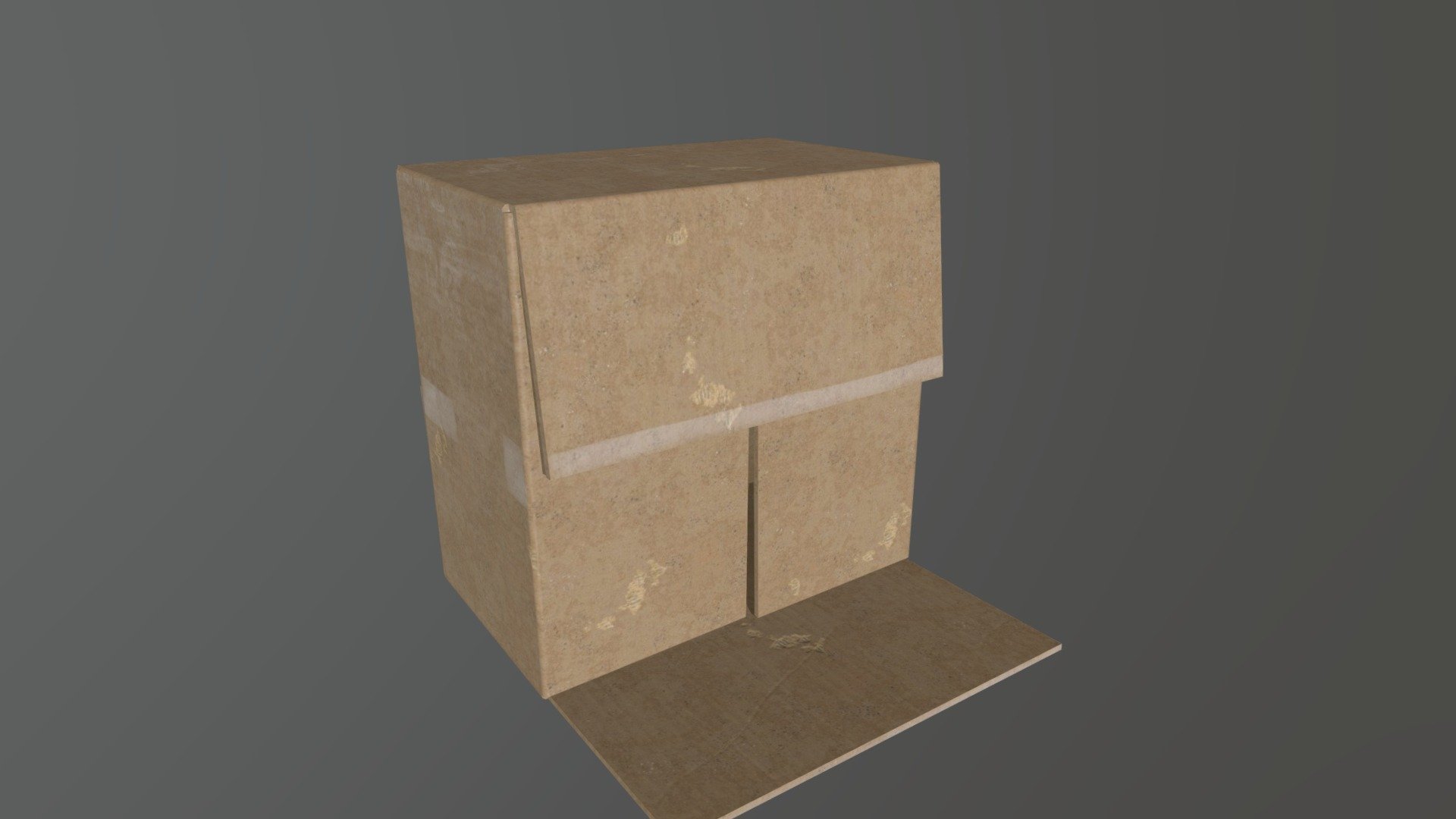 Cardboard Box - 3D model by Prof Tanner (@rwt07a) [5ccf637] - Sketchfab