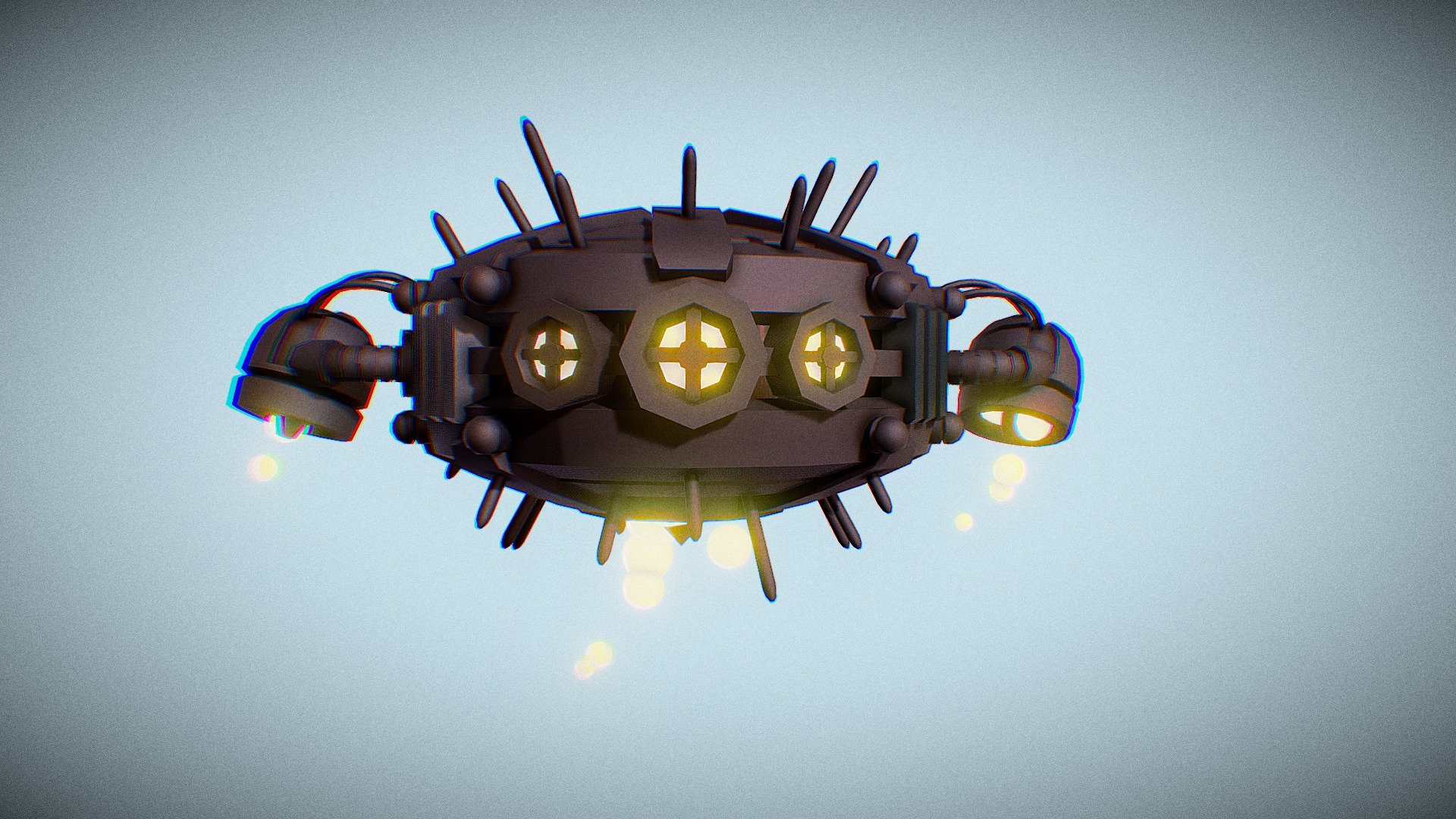 Alien Ship - 3D model by Captain LowPoly (@captainlowpoly) [5ccf96f ...