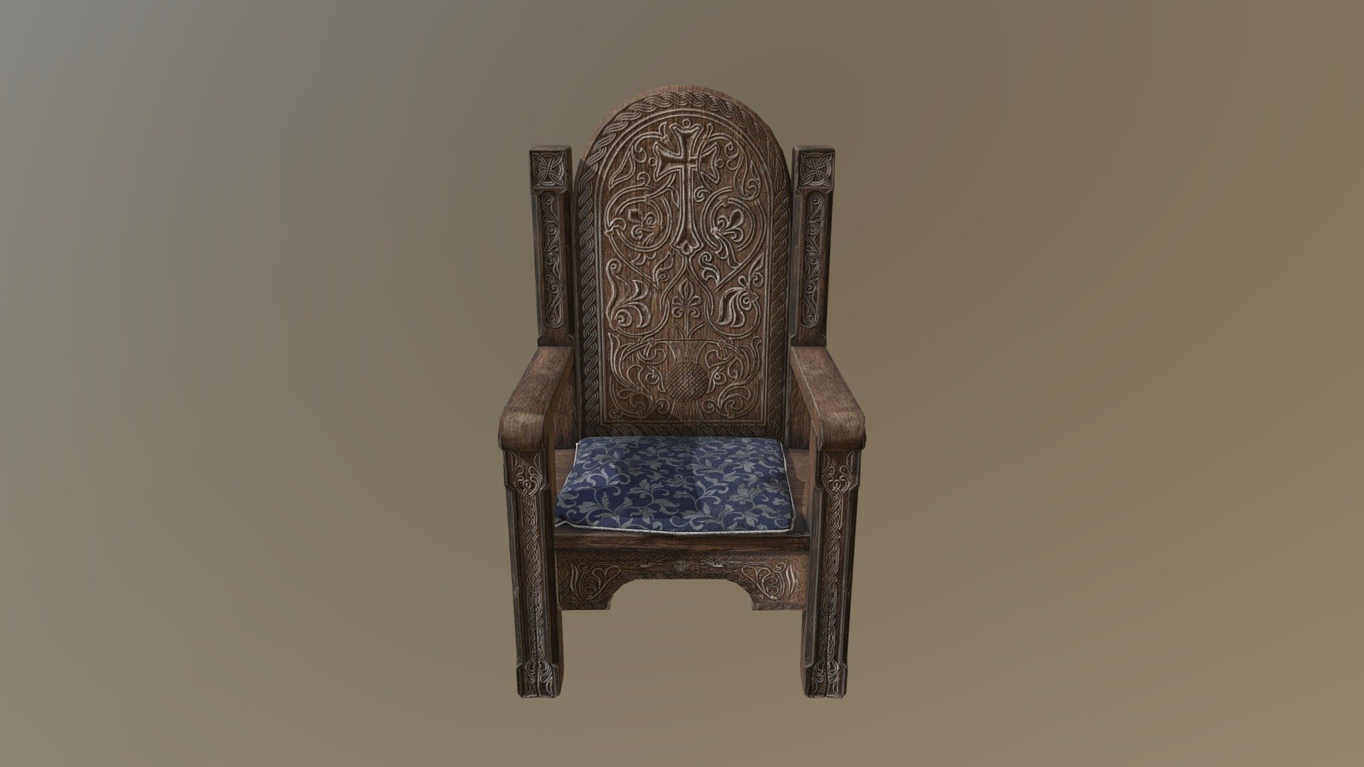 Chair Low Poly - 3D model by Nisht (@1997nisht) [5cd37db] - Sketchfab