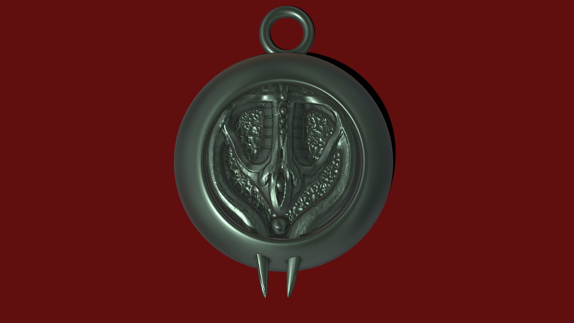Vampire Pendant - 3D model by merces [5cd66a0] - Sketchfab