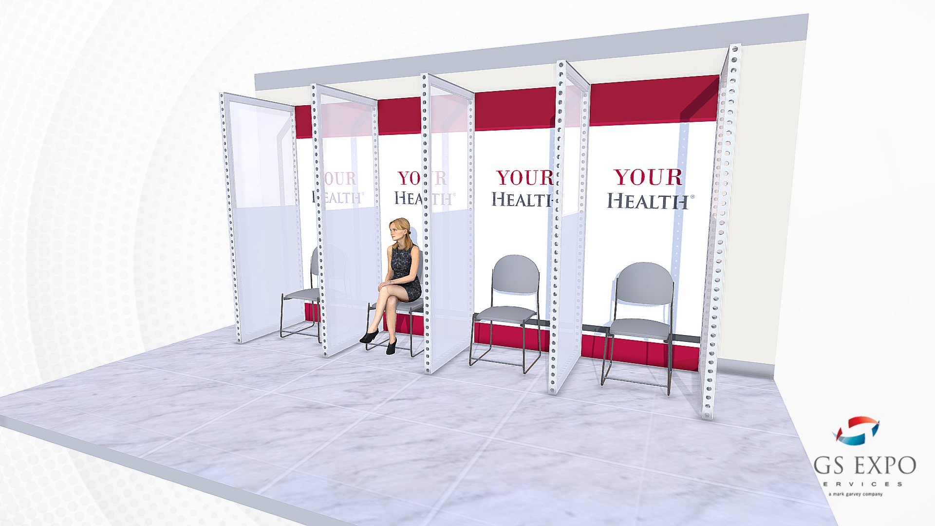 Wall Divider - 3 - Orlando Health - 3D model by AGS Expo Services (@AGS ...