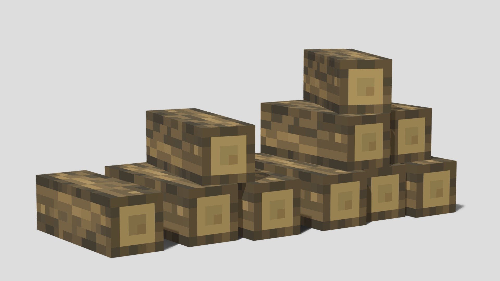 Minecraft Wood Piles - Download Free 3D model by Perryrat [5cd7d29 ...