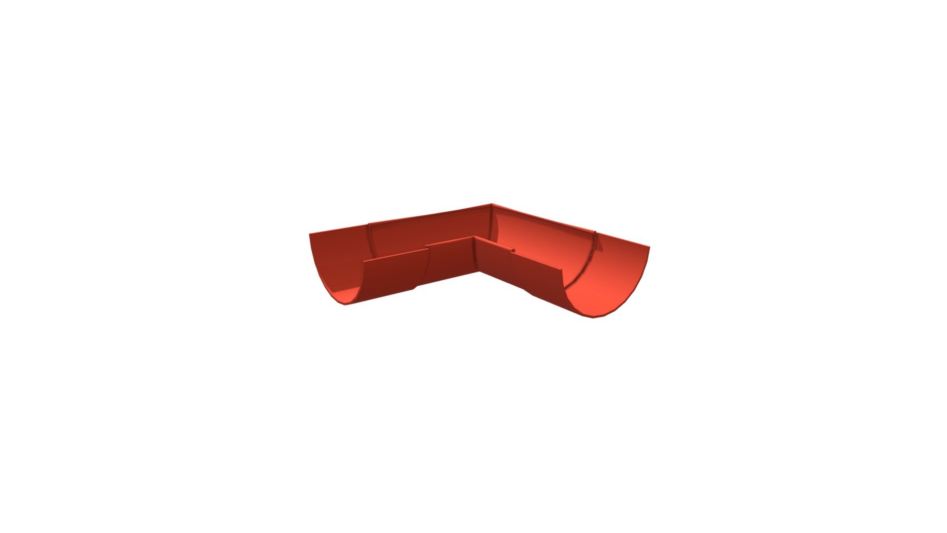 Guttercrest - Half Round Gutter Angle - 3D model by bimstore ...