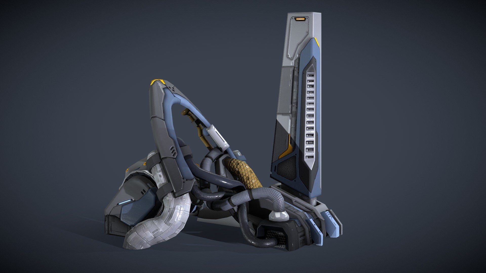 VR SciFi Building 03 - Animated - Buy Royalty Free 3D model by iggy ...