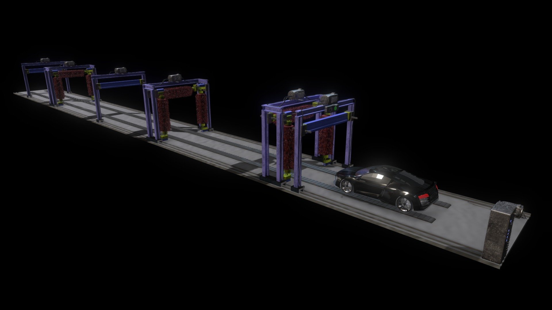 Auto-lavado para coches - 3D model by Guillermo Orbea (@guilleorbea ...