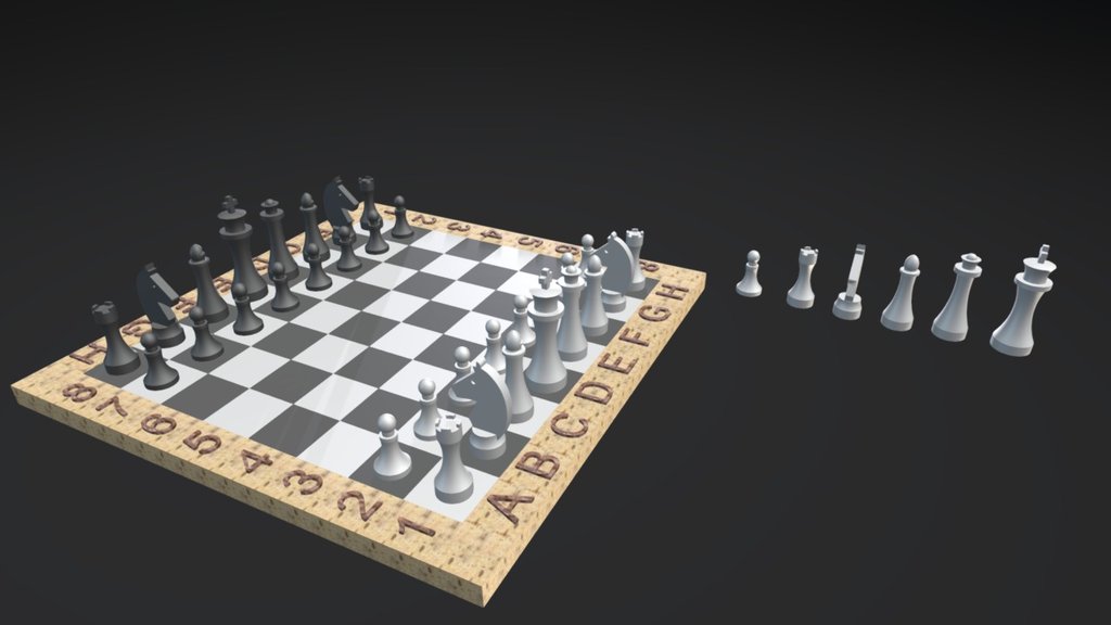 Chess - 3D model by erasmuspluska1 [5cdb4a6] - Sketchfab