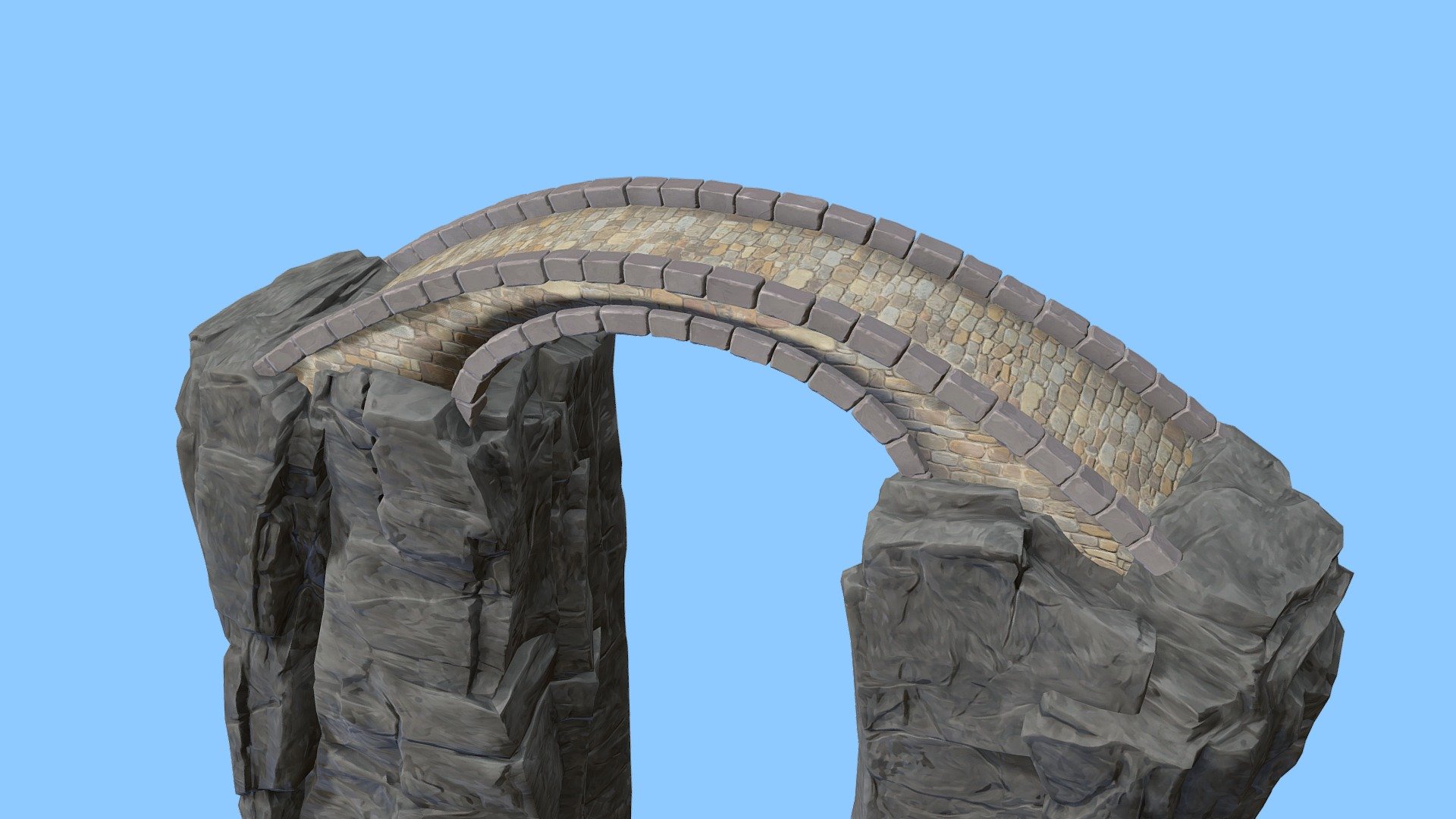 Stylized stone bridge - Download Free 3D model by NEXIC (@CoFate ...