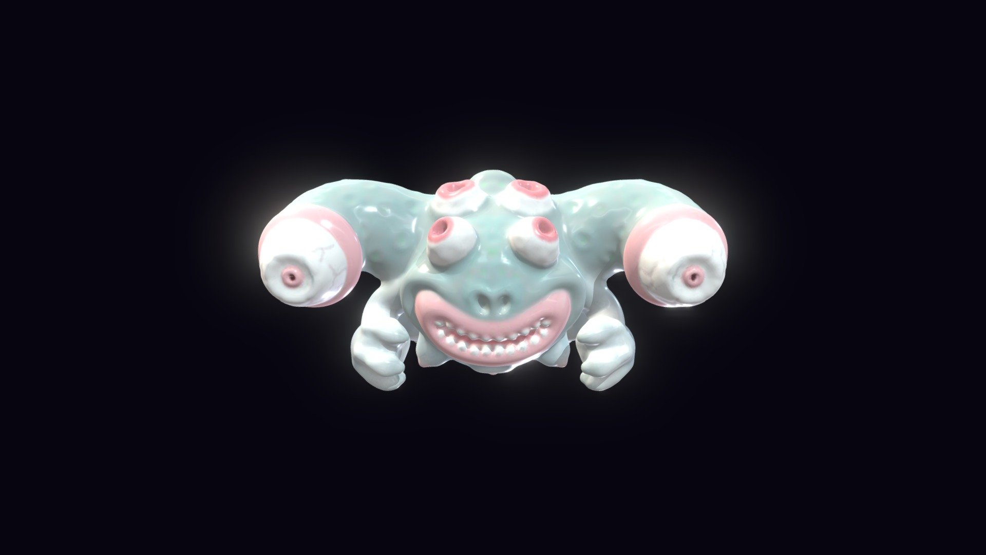 Double-Face Monster ! - 3D model by dmt_vision [5cdbe39] - Sketchfab