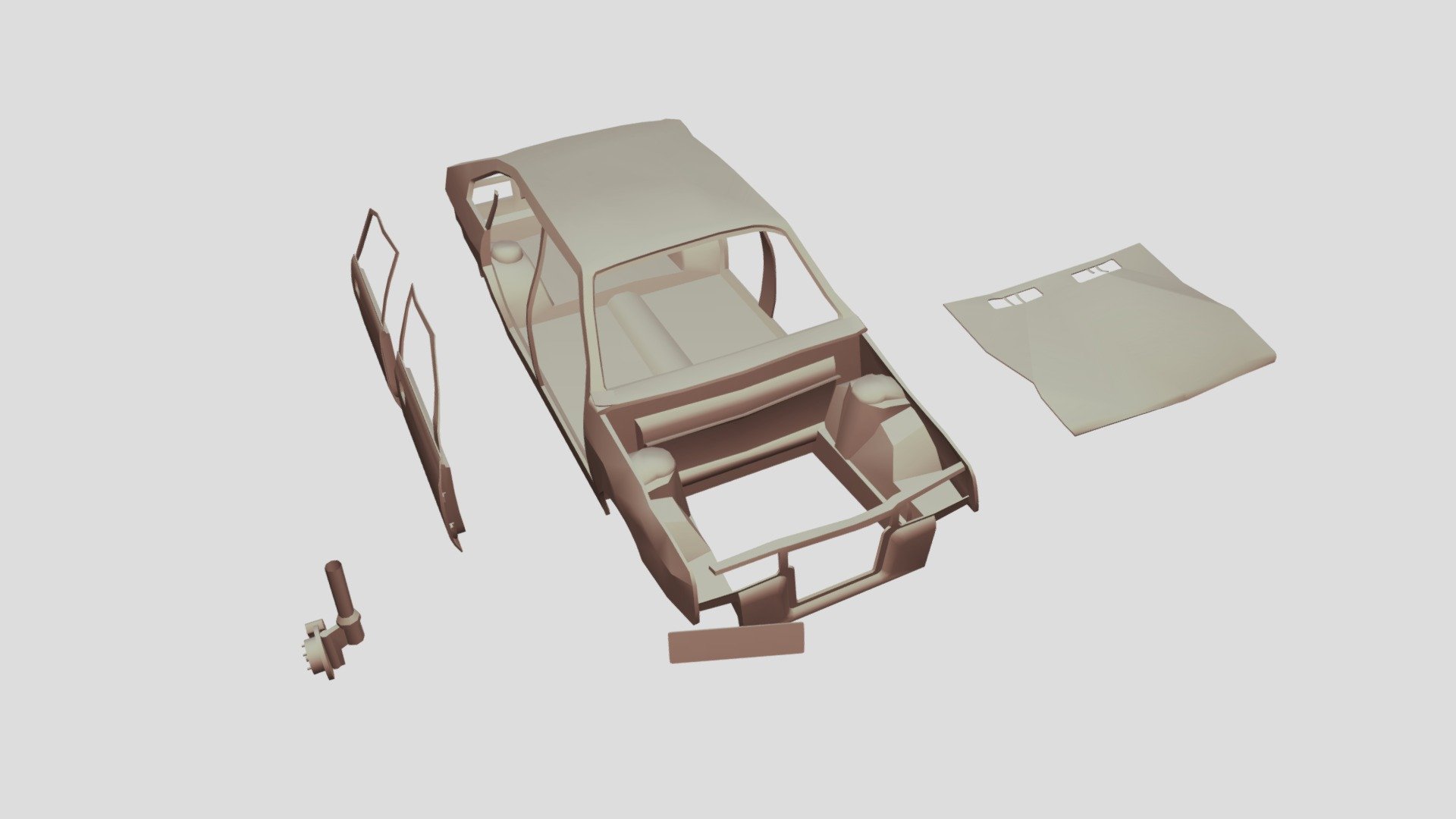 Old Soviet Car - 3D model by Lite (@L1kePotato) [5cdc9c3] - Sketchfab