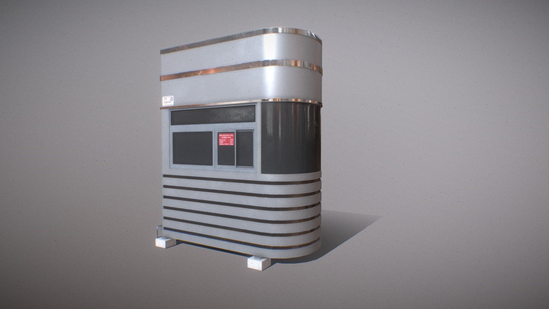 Security cabin - 3D model by Magic Tube (@mrshaz0021) [5cddf31] - Sketchfab