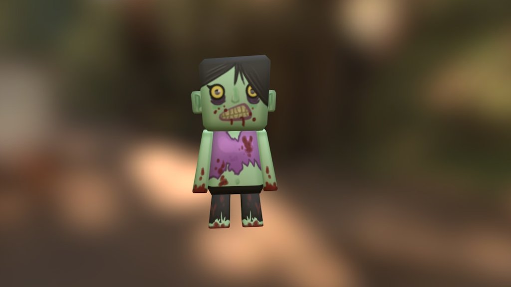Box Zombie - Lady - 3D model by M. Draeger (@draegerart) [5cdf800 ...