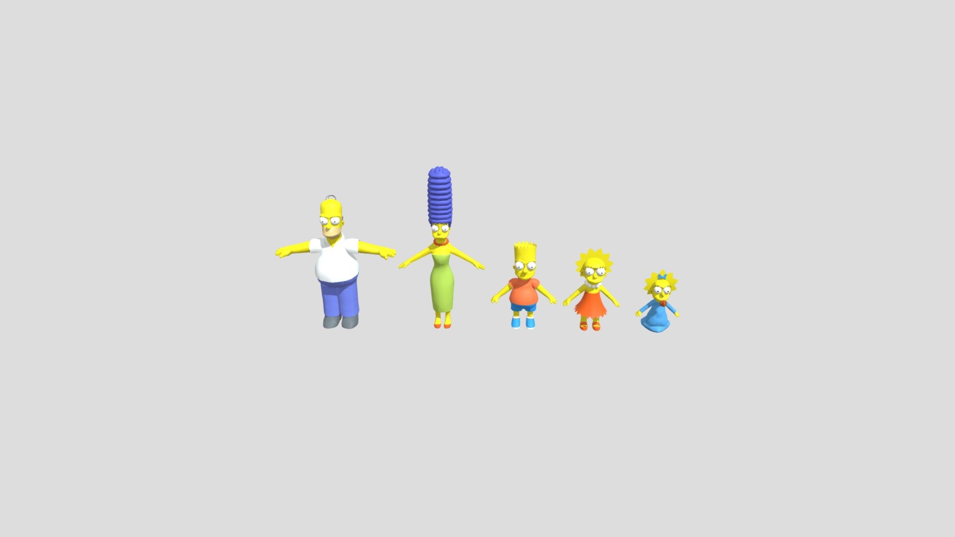 The Simpsons Characters - Download Free 3D model by Jamessmartguy ...