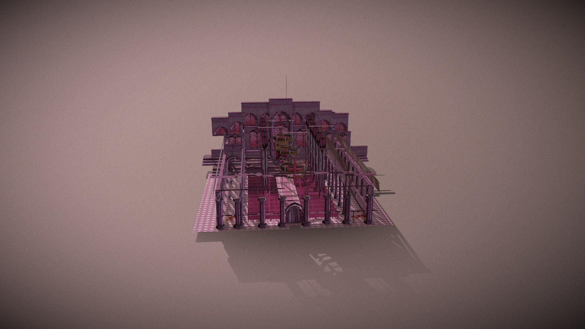 Huanted_Candy_Church - 3D model by Anneliesecobb [5ce18bc] - Sketchfab