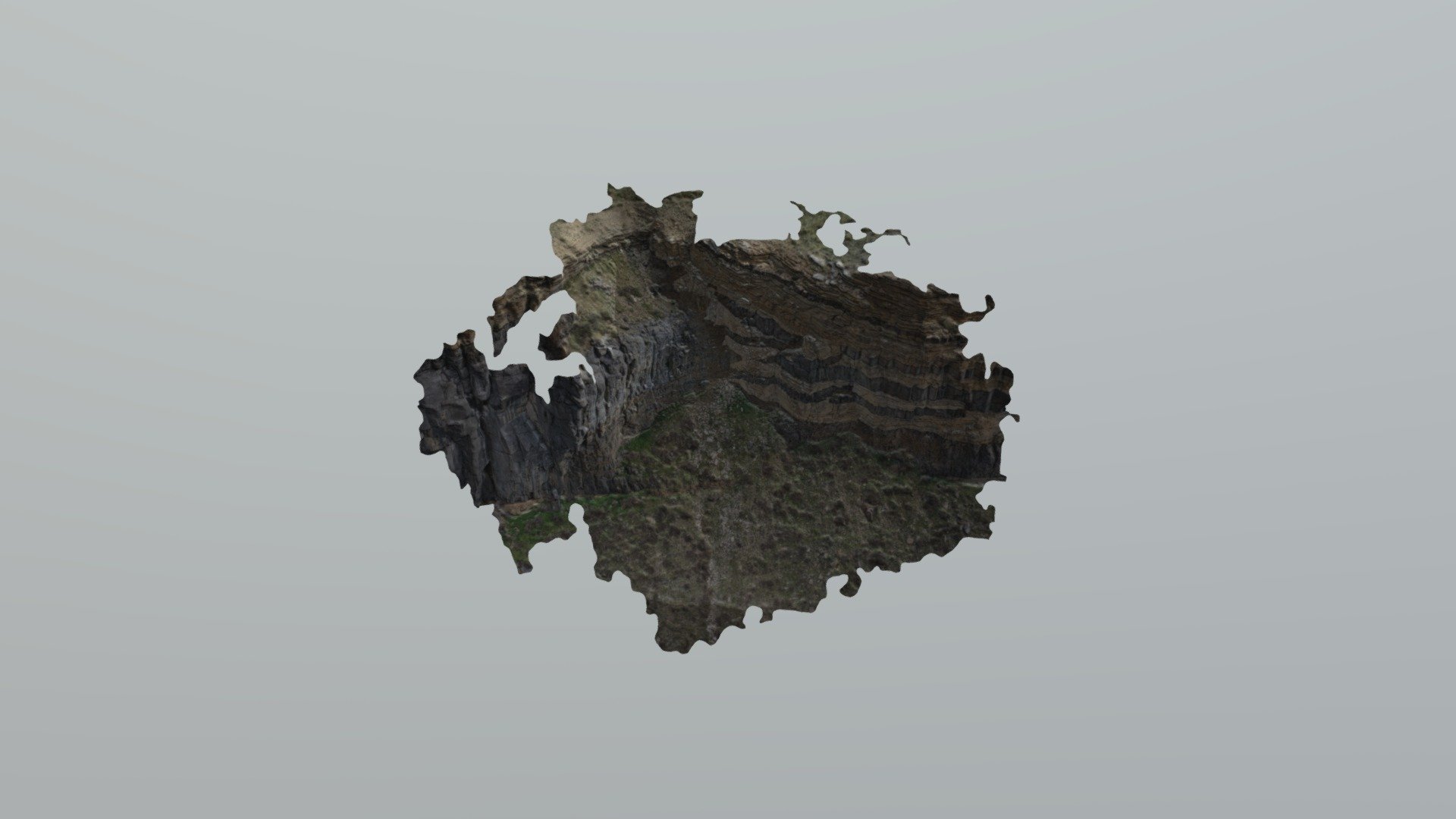 Shonkin Sag Cliff Face MT - 3D model by ceruggles4 [5ce2337] - Sketchfab
