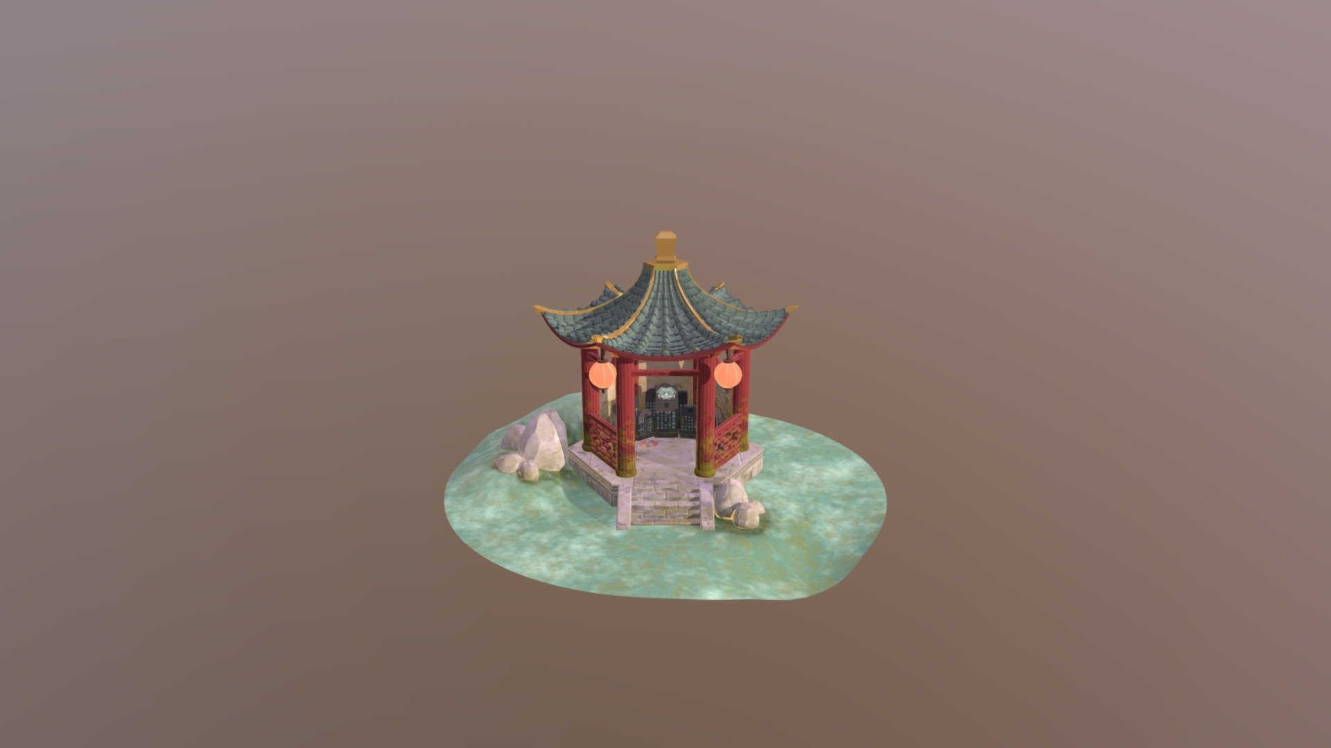 Mulan Temple - 3D model by Saatsuki [5ce33fe] - Sketchfab