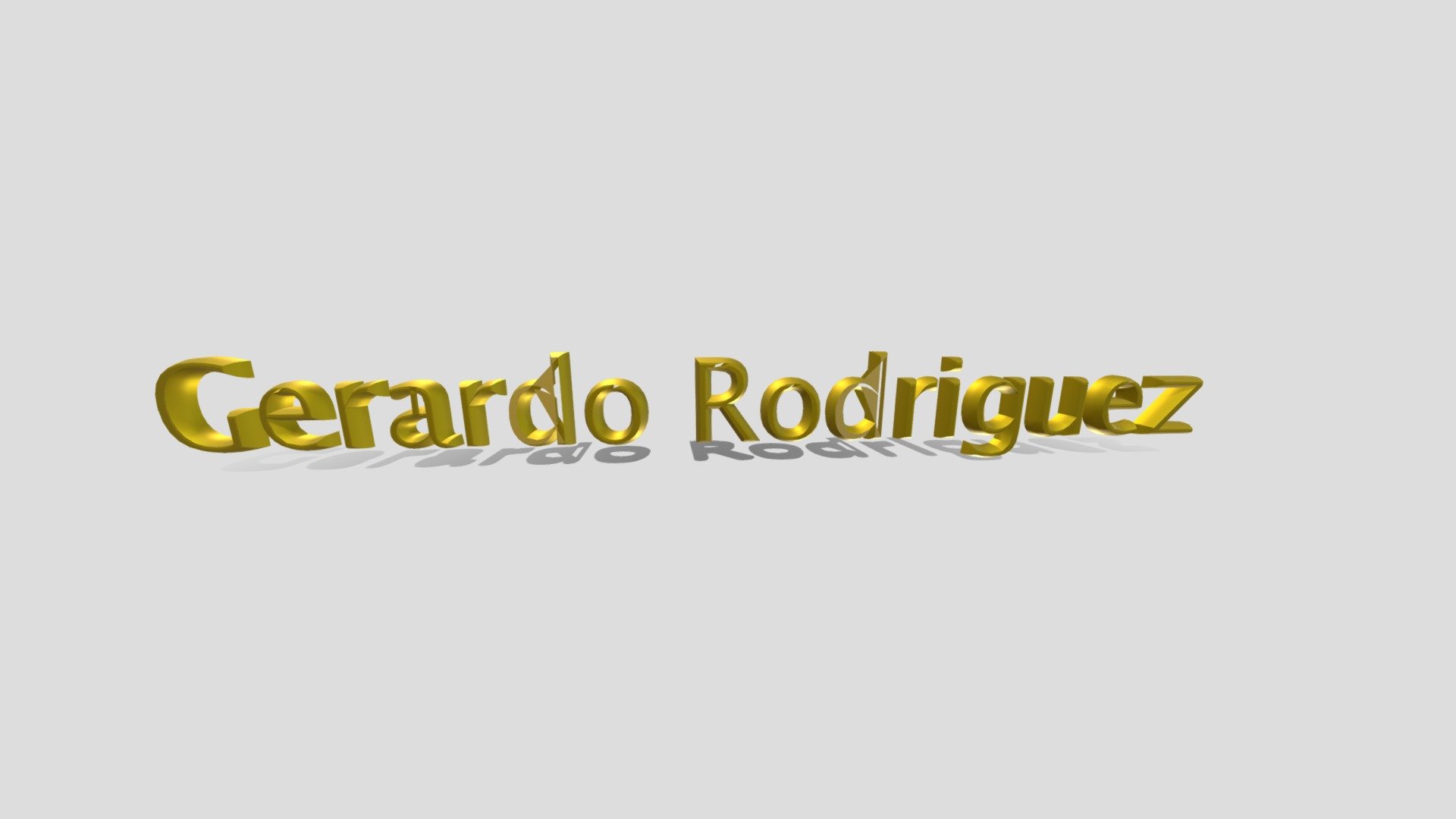 signature gerardo rodriguez - 3D model by gerardo (@gerardsr) [5ce341c ...