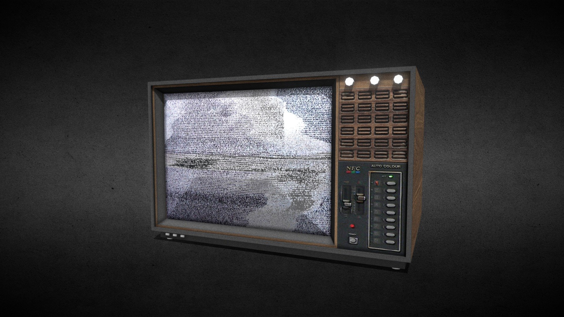 Retro TV - 3D model by Iván Moral Salinas (@ivanmoralsalinas) [5ce5e38 ...