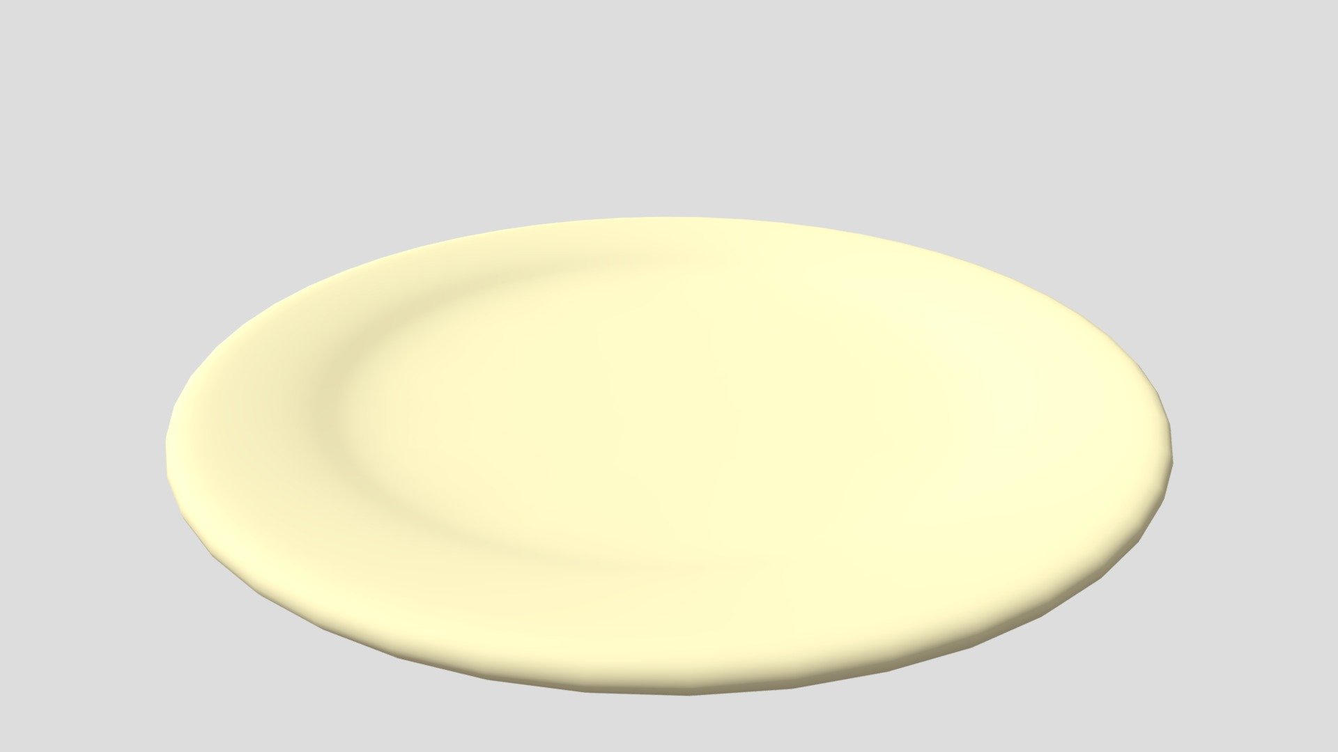 Minimalist Plate - 3D model by sunrise77hd [5ce611a] - Sketchfab