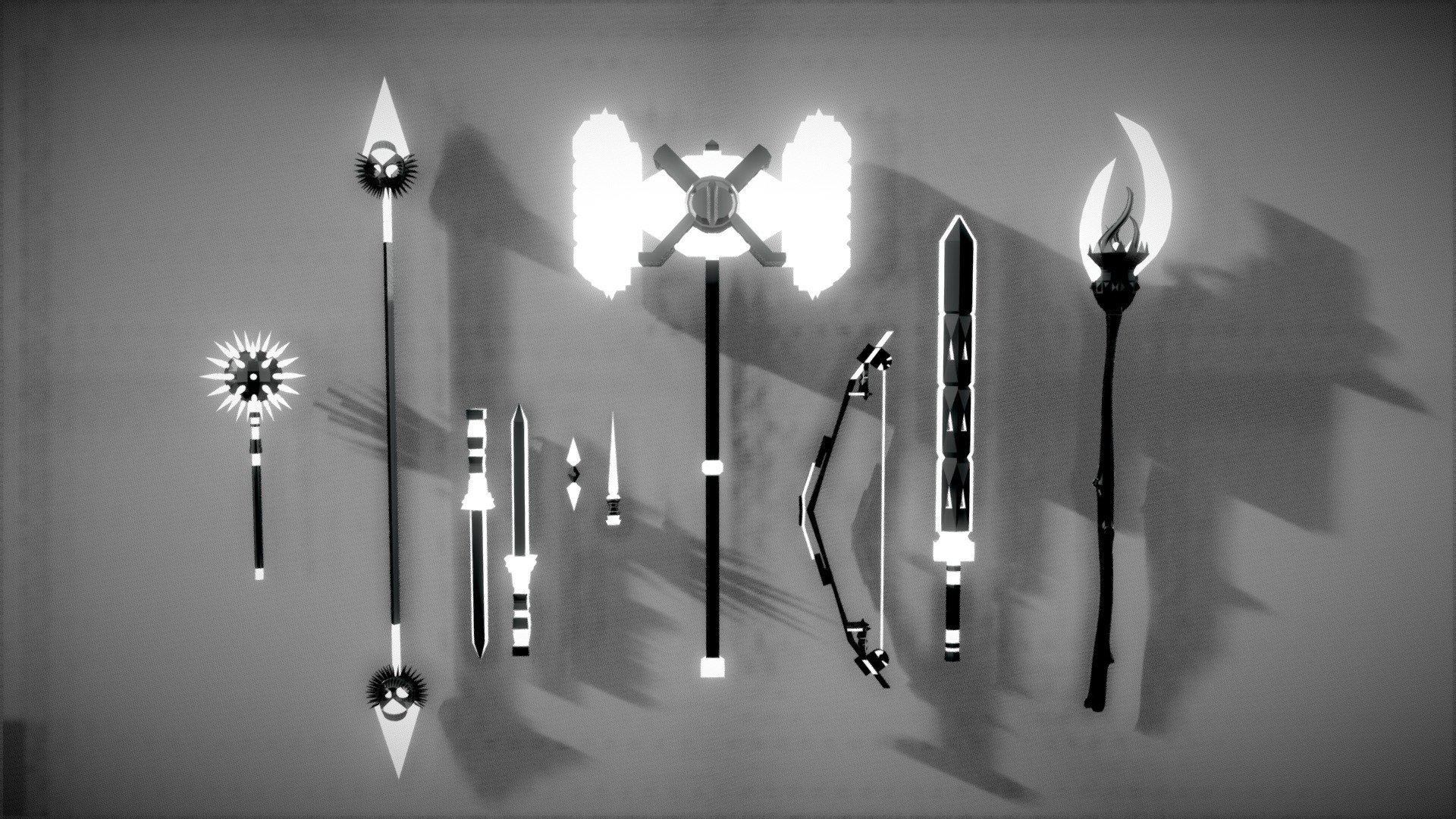 Weapon Asset - 8 RPG Classes - 3D model by Olba Hodric (@olbahodric ...