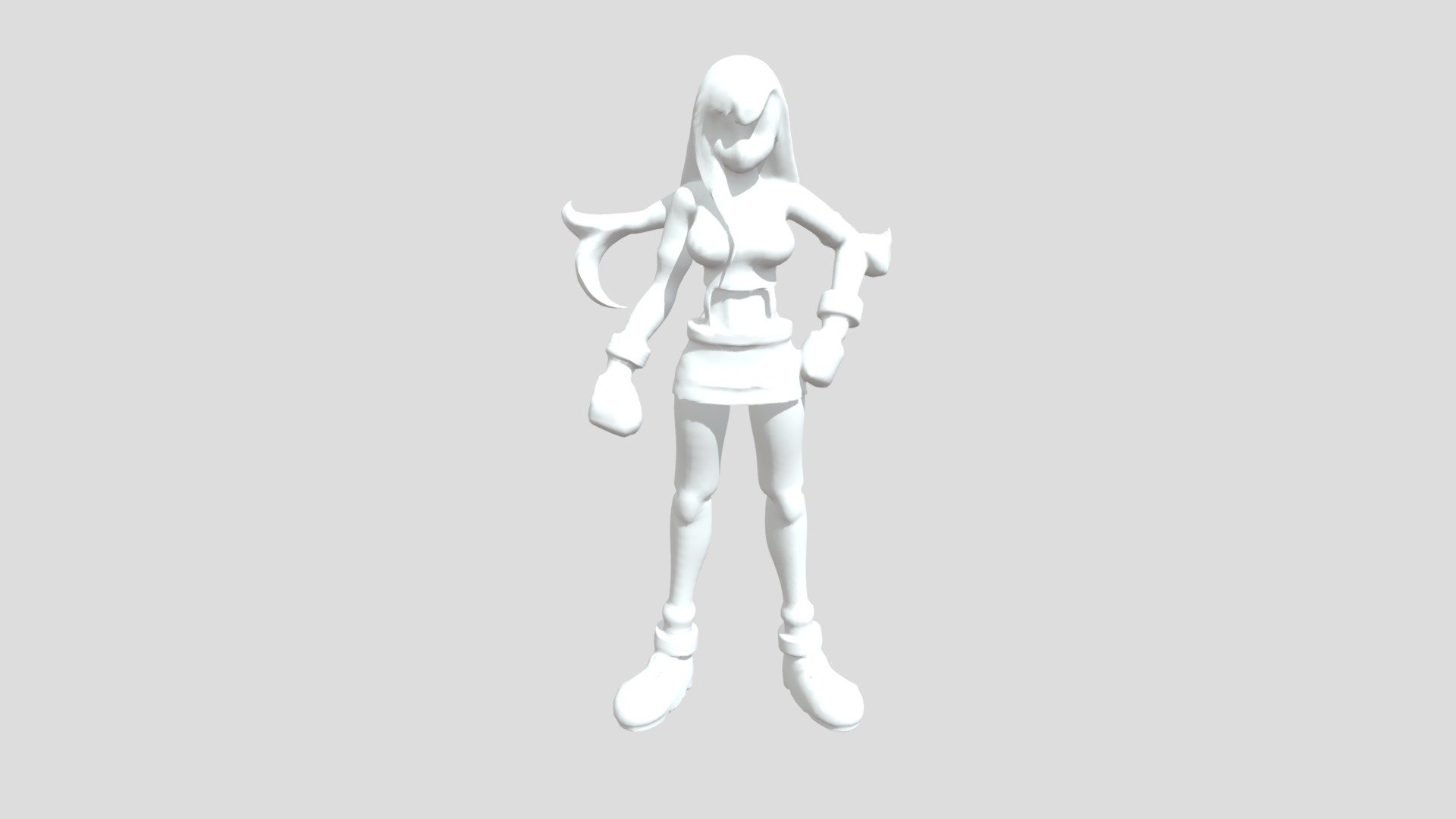 tifa - Download Free 3D model by animeloido [5cee59a] - Sketchfab