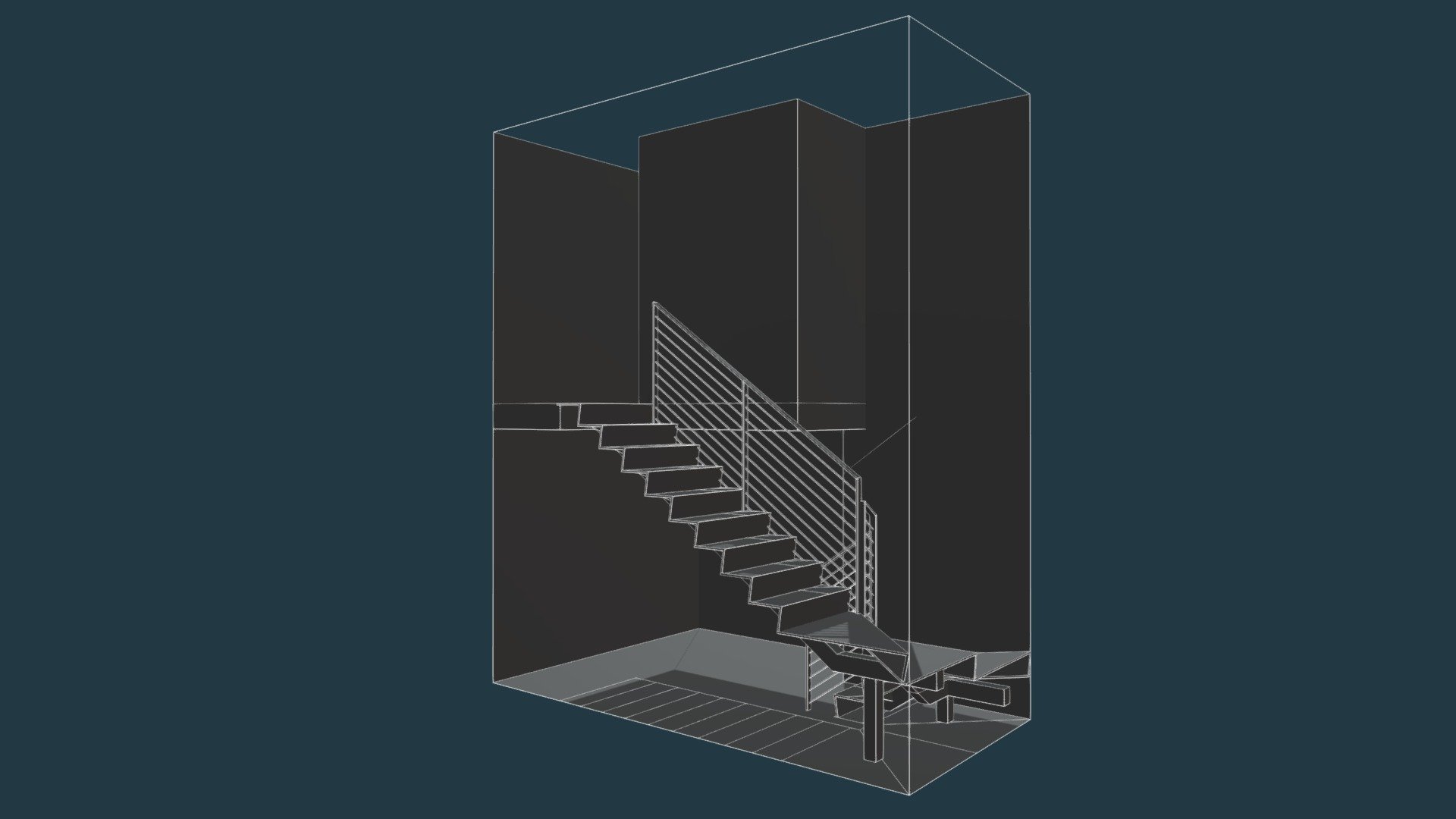 Daws_Steel Stair2 - 3D model by Richard-Allen (@rallenf) [5cefcc9] - Sketchfab