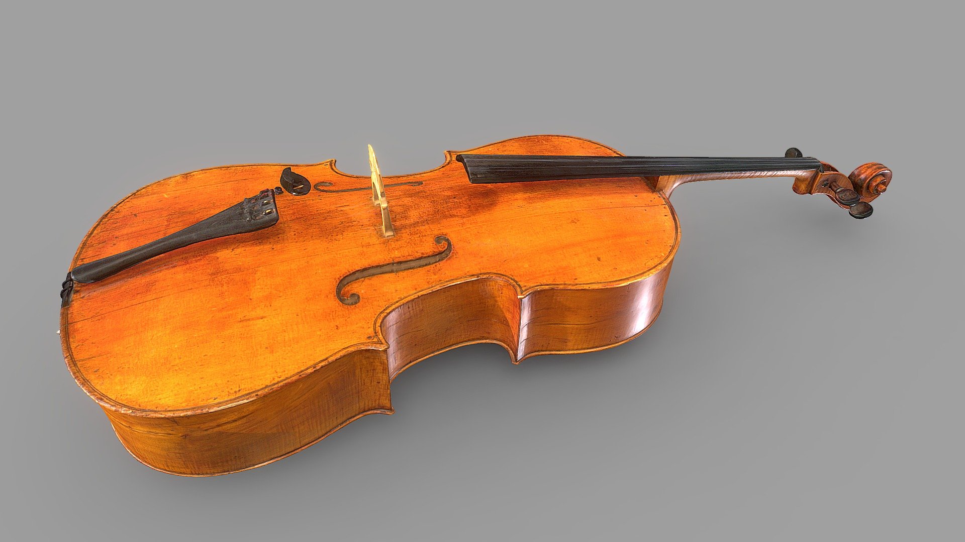 3D Color Scan of Cello from 1790 - 3D model by Laser Design ...
