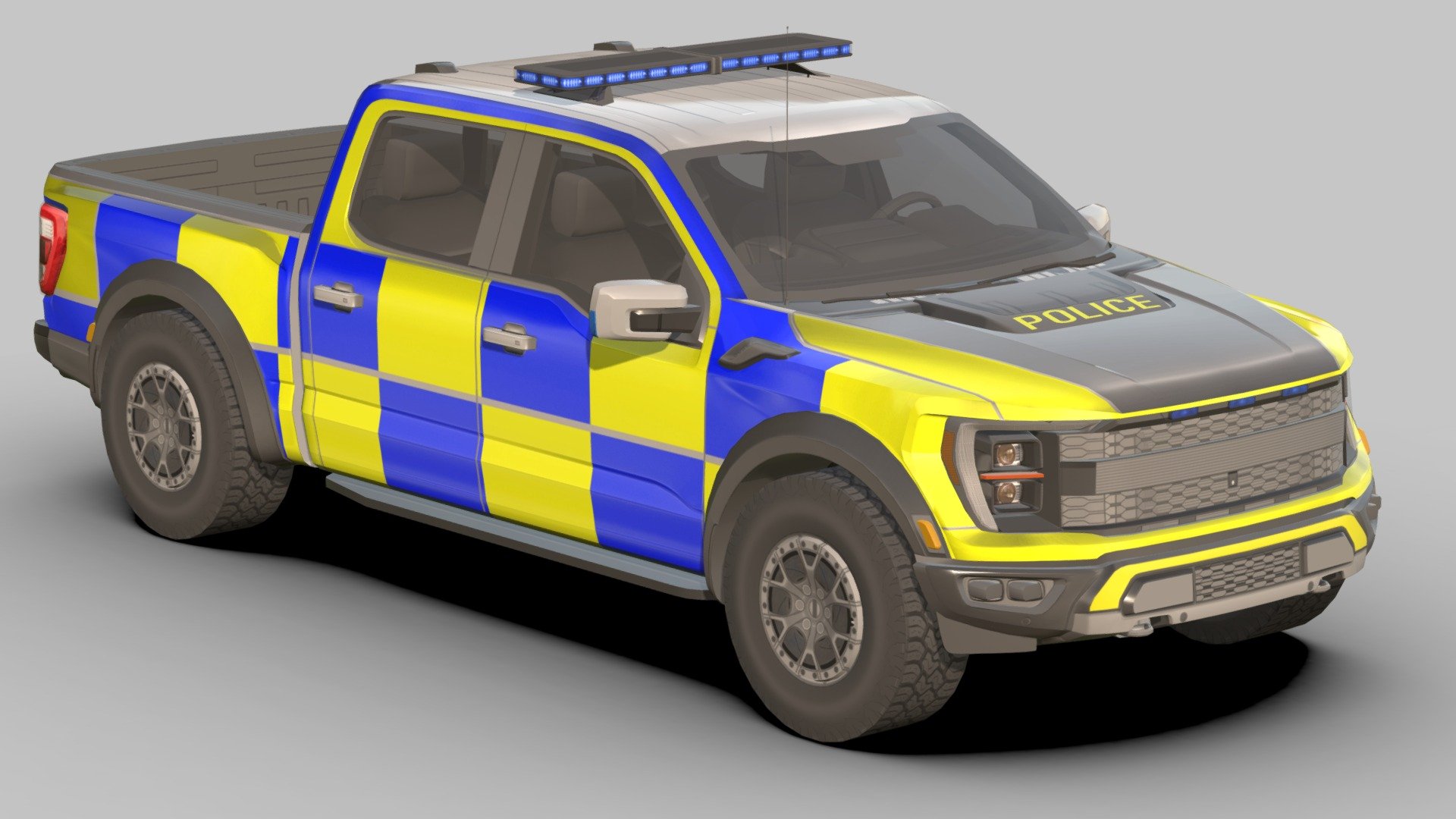 Police Car # 15 - 3D model by Sidra (@Sidramax) [5cf1e3c] - Sketchfab