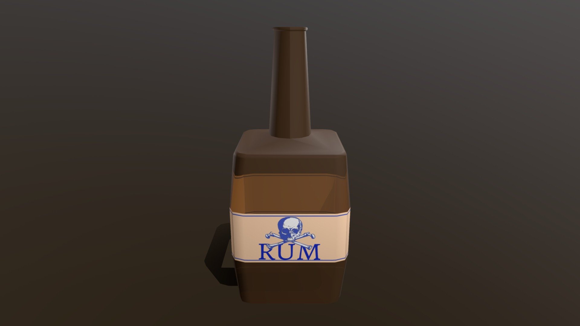Rum Bottle - 3D model by 235U (@LennonClark) [5cf790e] - Sketchfab