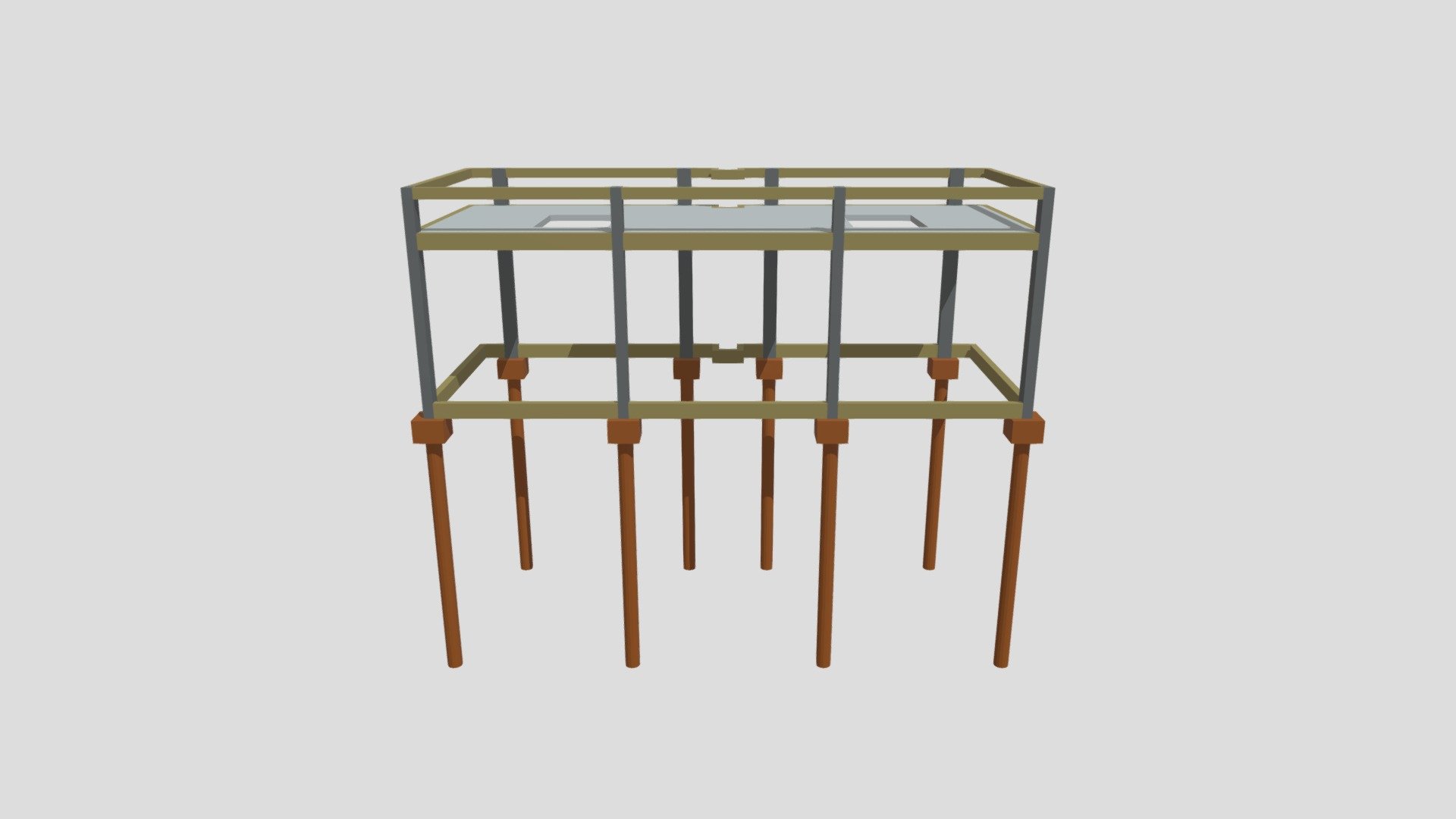 ESTRUTURAL ÁREA COBERTA - RIVIERA II - 3D model by EngCivilMaiconJorge ...