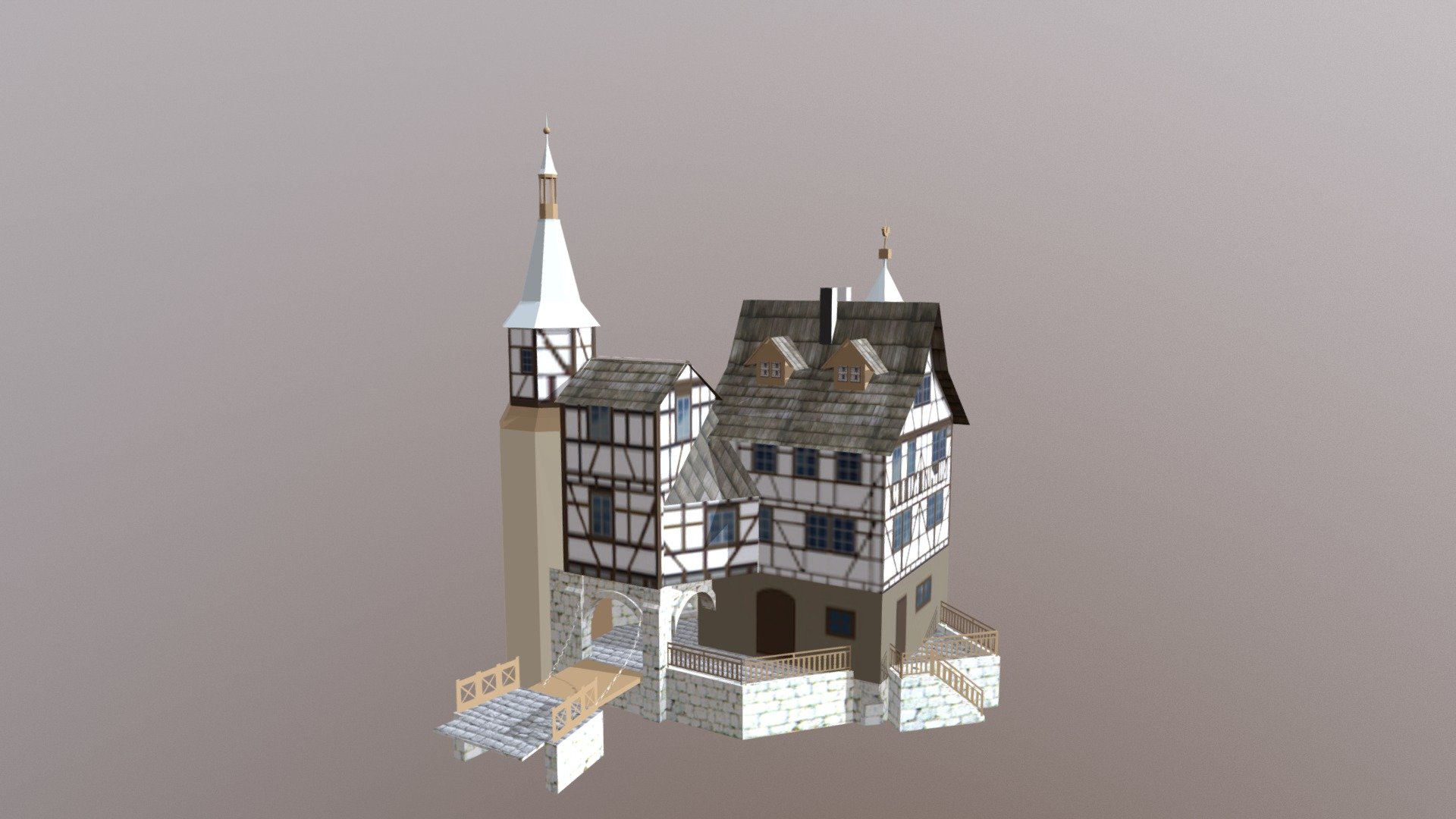 Doma-dom-4689 - 3D model by ngaryaev [5cfcd8f] - Sketchfab